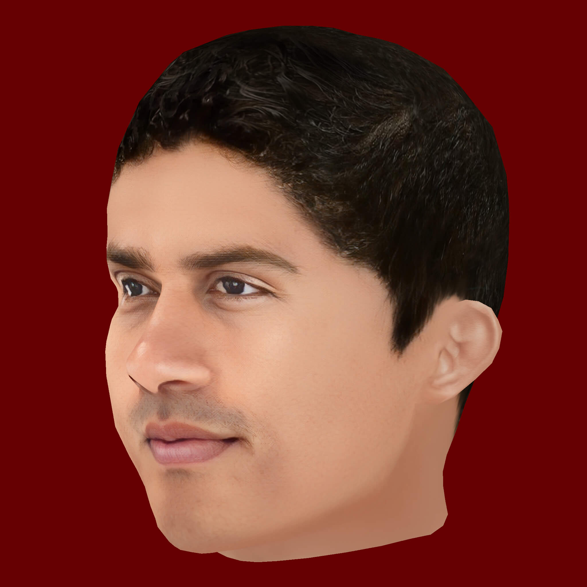Raphael Varane Head - Low Poly Head for Game 3D Model by Nammichael