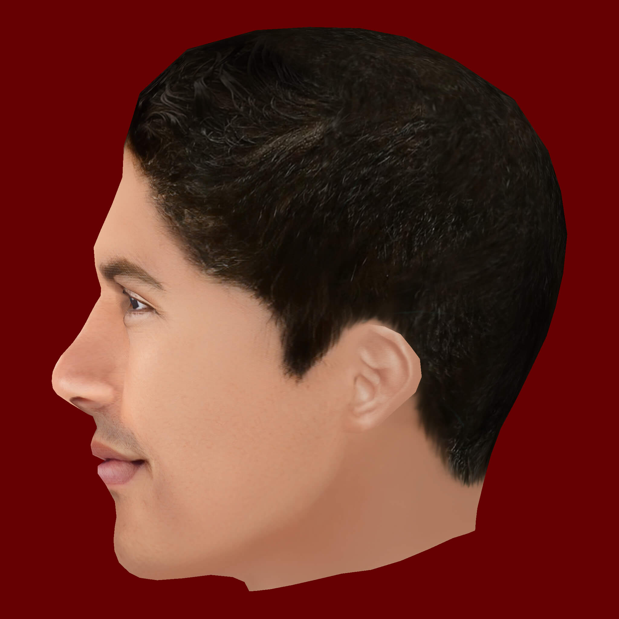 Raphael Varane Head - Low Poly Head for Game 3D Model by Nammichael