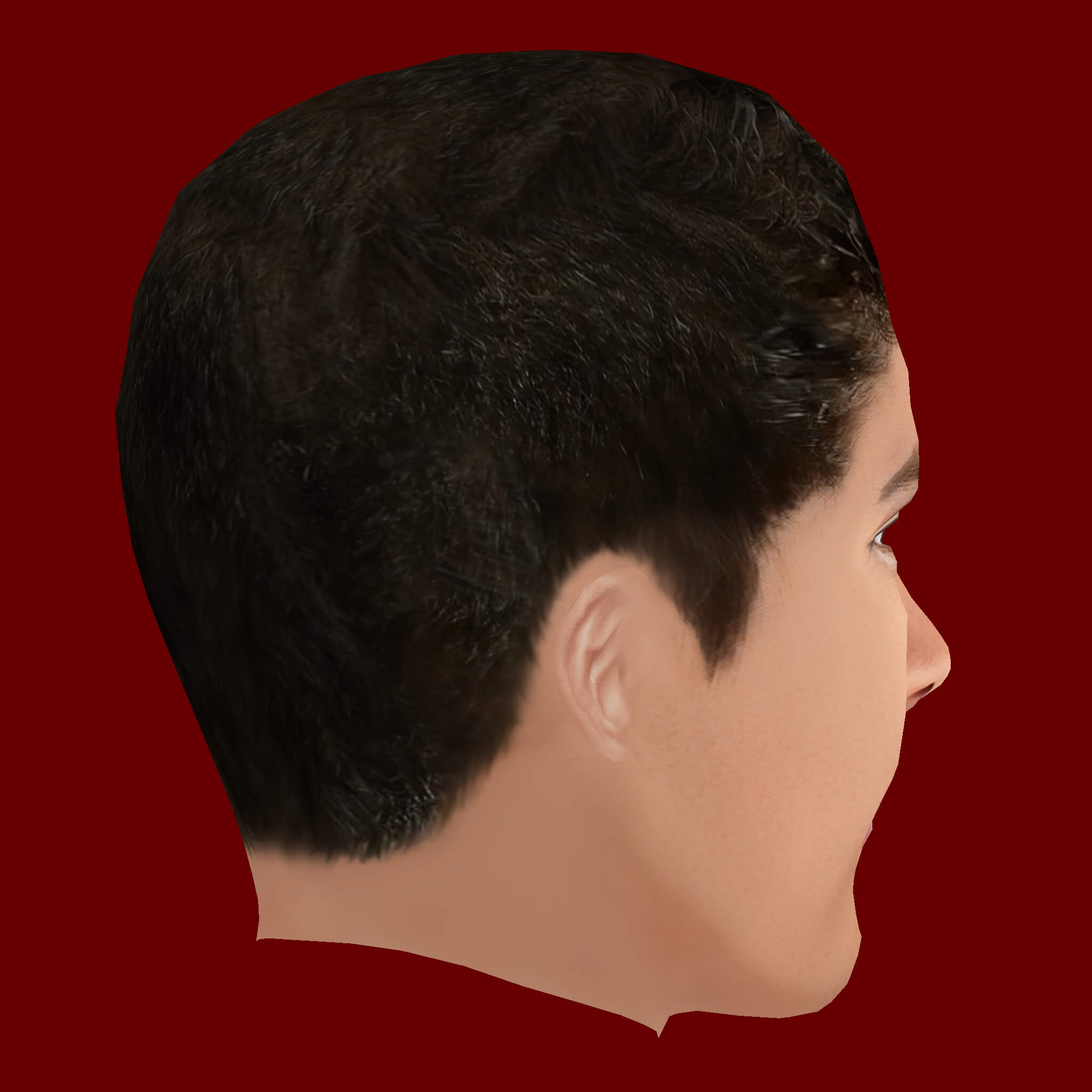 Raphael Varane Head - Low Poly Head for Game 3D Model by Nammichael