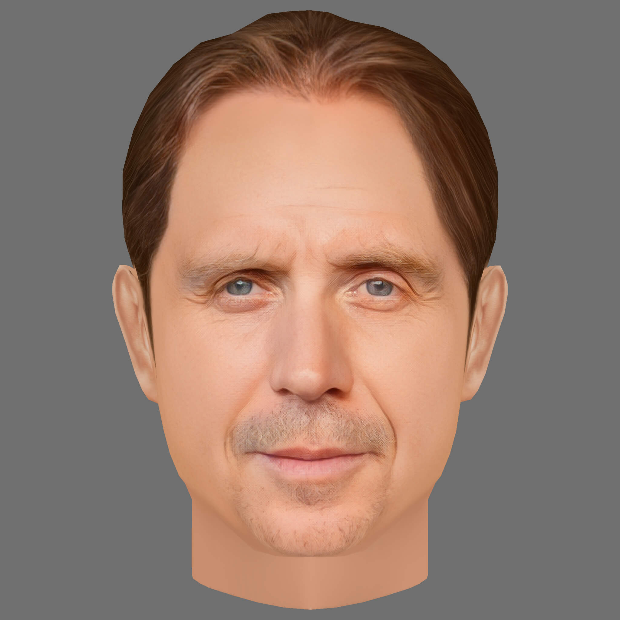 Rhys Ifans Head - Low Poly Head for Game 3D Model by Nammichael