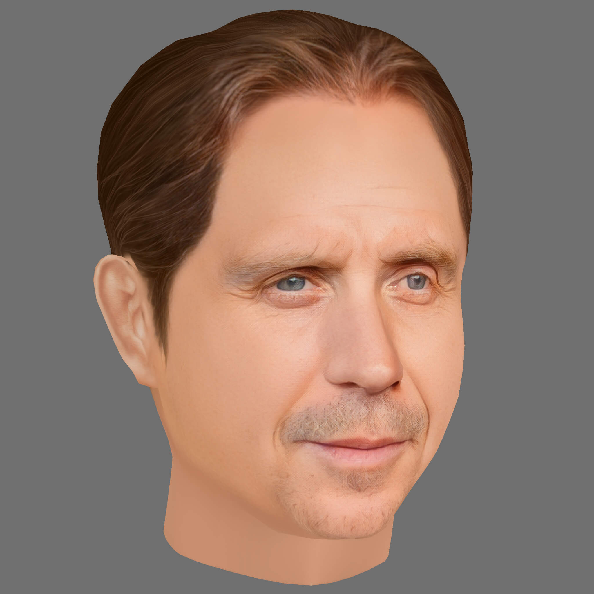 Rhys Ifans Head - Low Poly Head for Game 3D Model by Nammichael