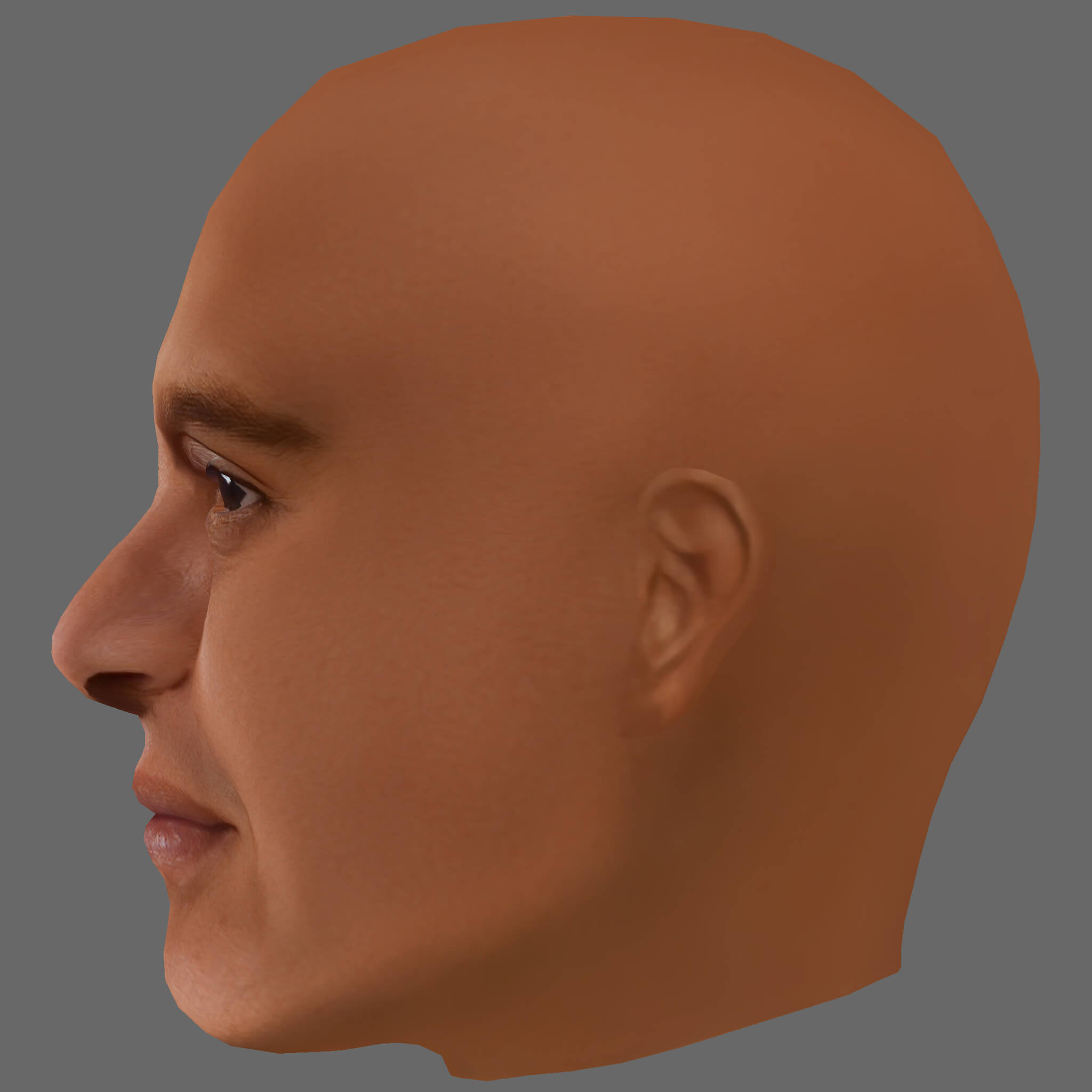 Roberto Carlos Head - Low Poly Head for Game Low Poly 3D Model by ...