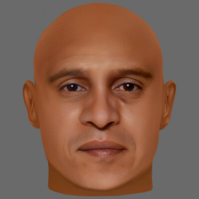 Roberto Carlos Head - Low Poly Head for Game Low Poly 3D Model by ...