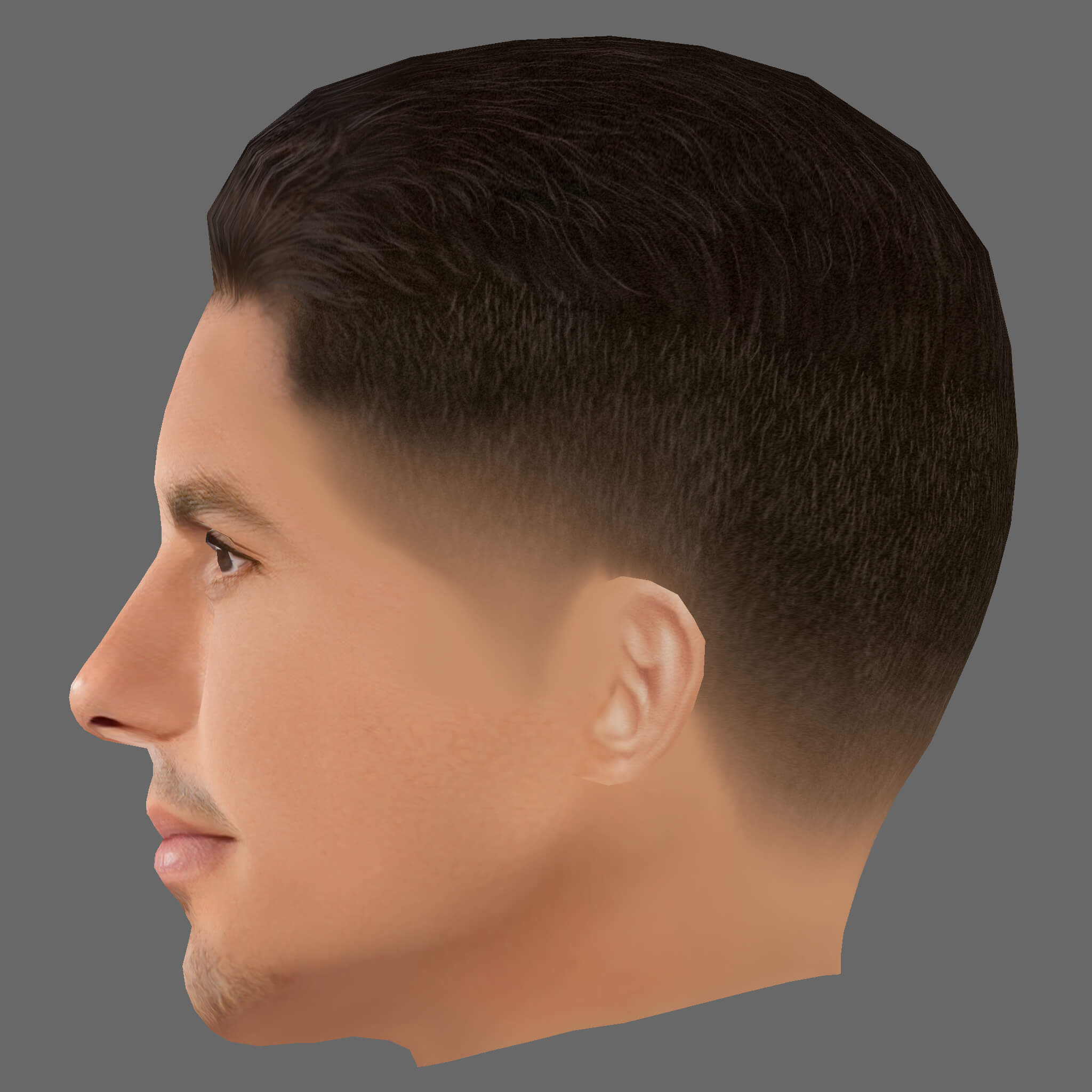 Rodrigo Hernandez Head Low Poly Head For Game Low 3d Model By Nammichael