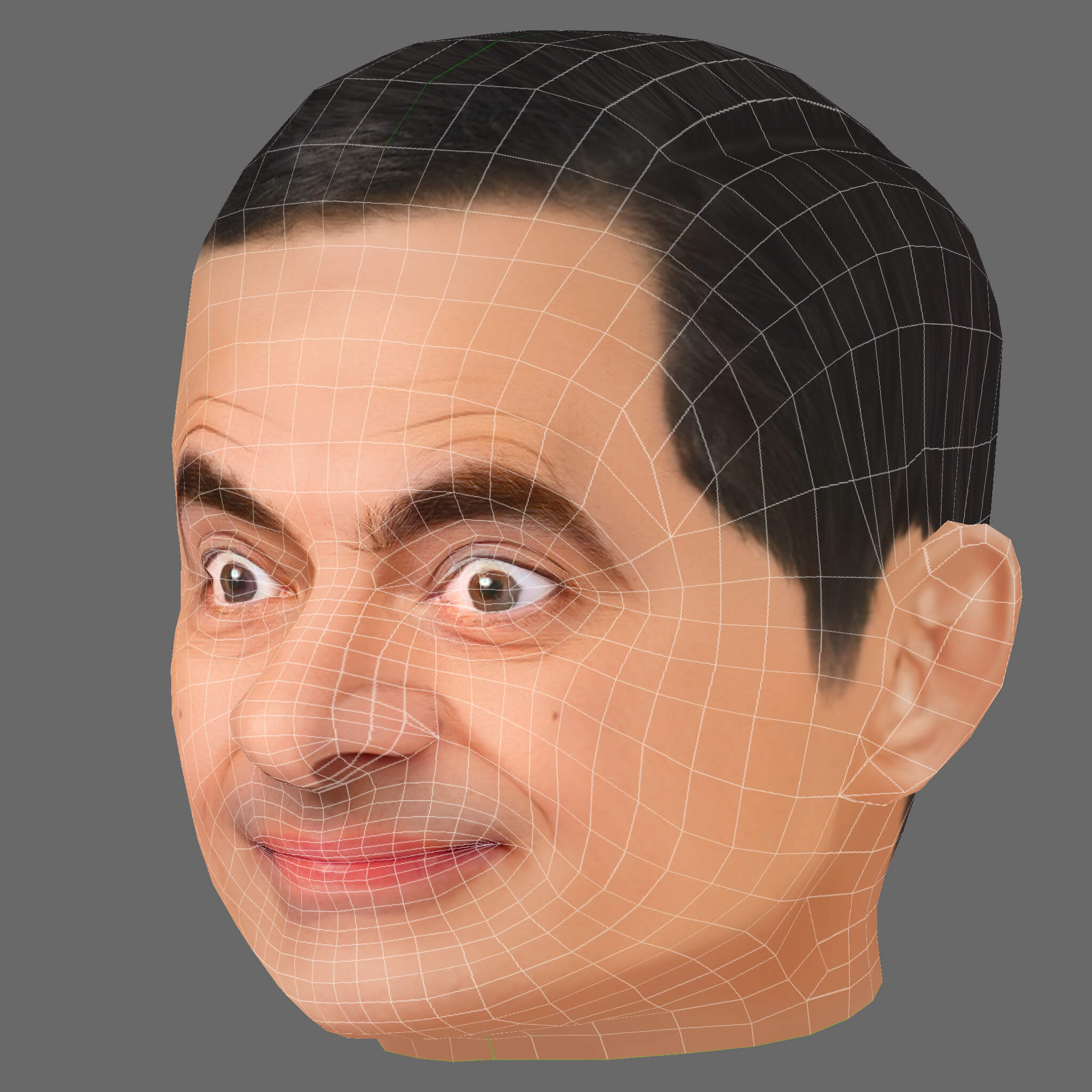 Rowan Atkinson Head - 3D Model by Nammichael