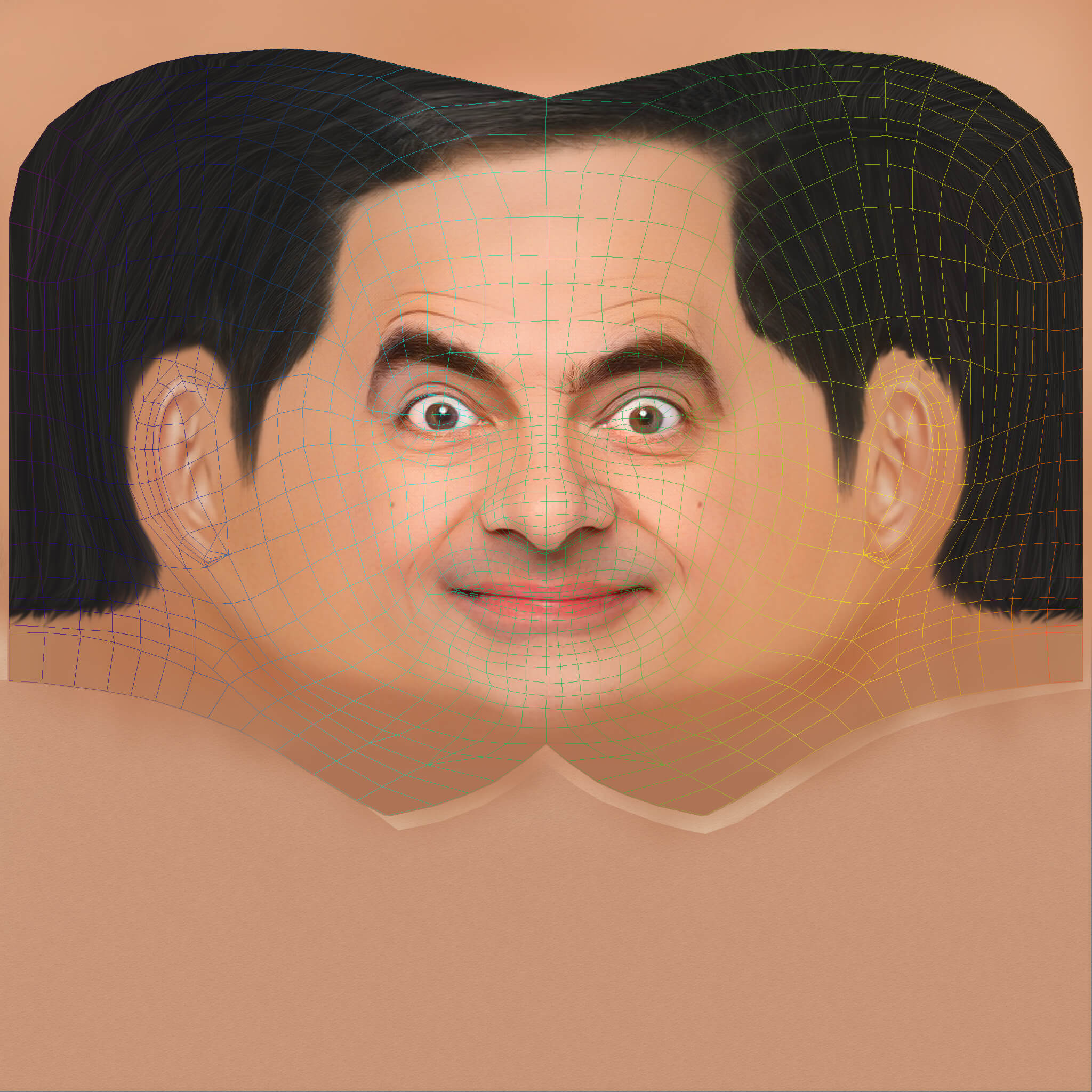 Rowan Atkinson Head - 3D Model by Nammichael