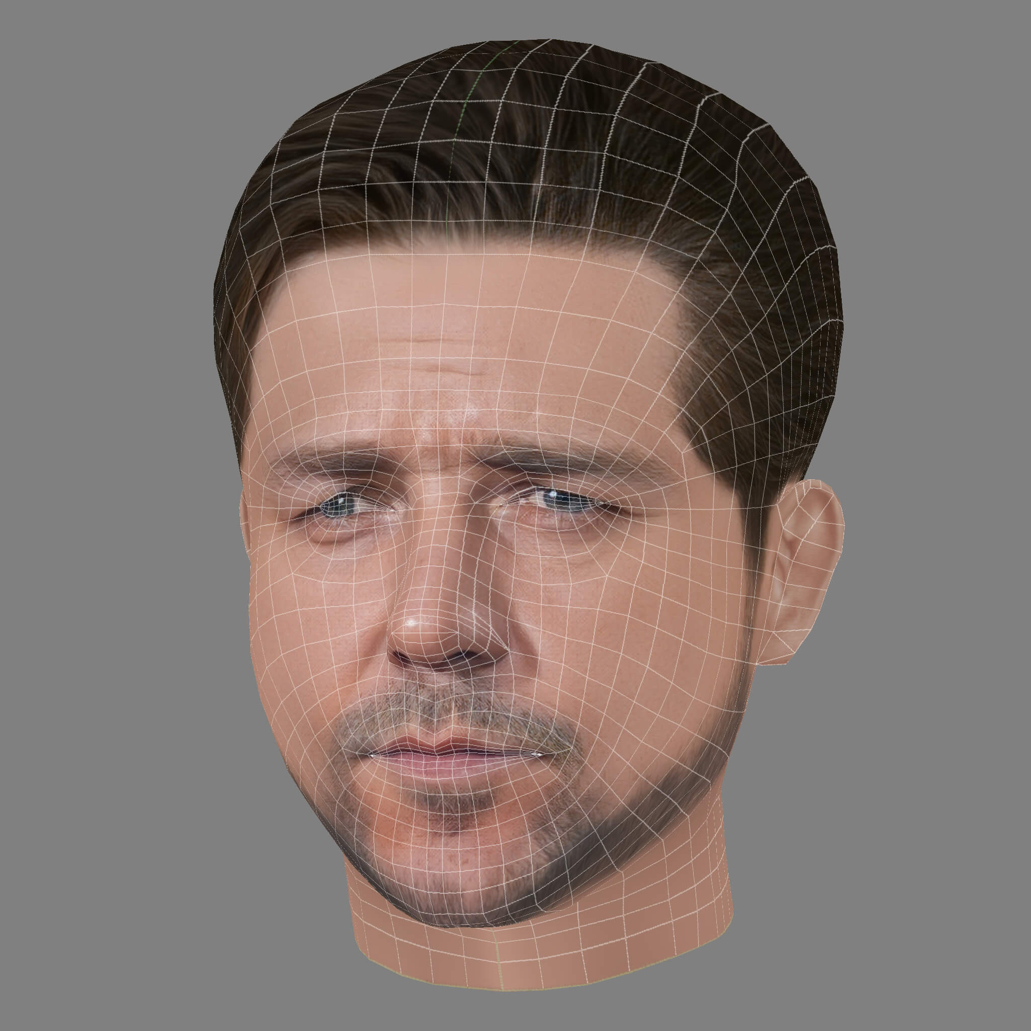 Russell Crowe Head - Low Poly Head for Game 3D Model by Nammichael