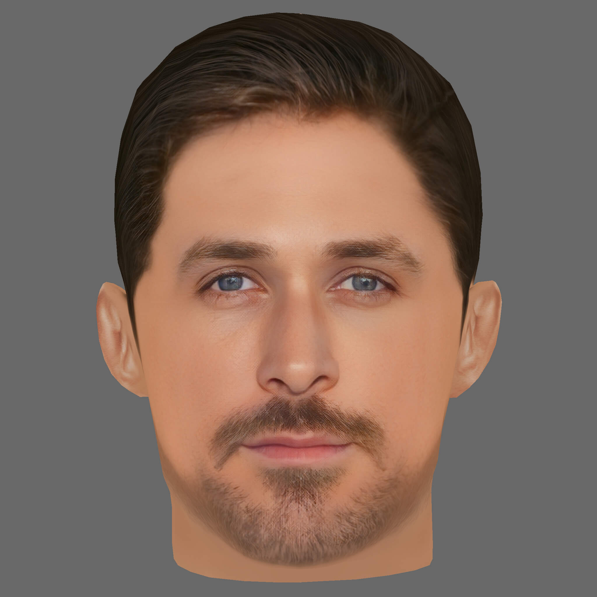 Ryan Gosling Head - Low Poly Head for Game 3D Model by Nammichael
