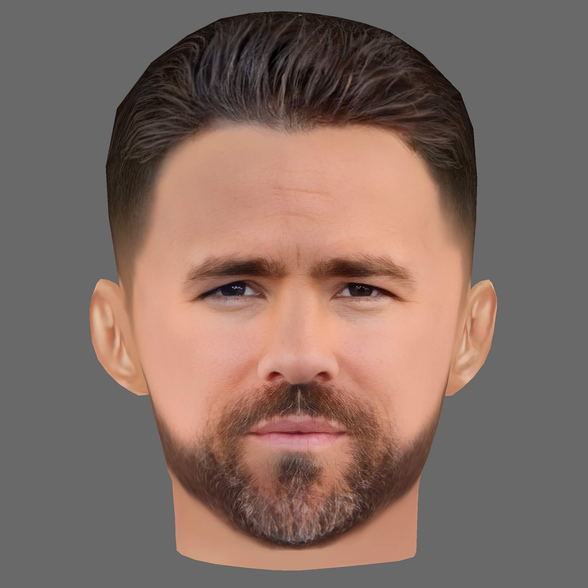 Ryan Reynolds Head - Low Poly Head for Game Low Poly 3D Model by Nammichael