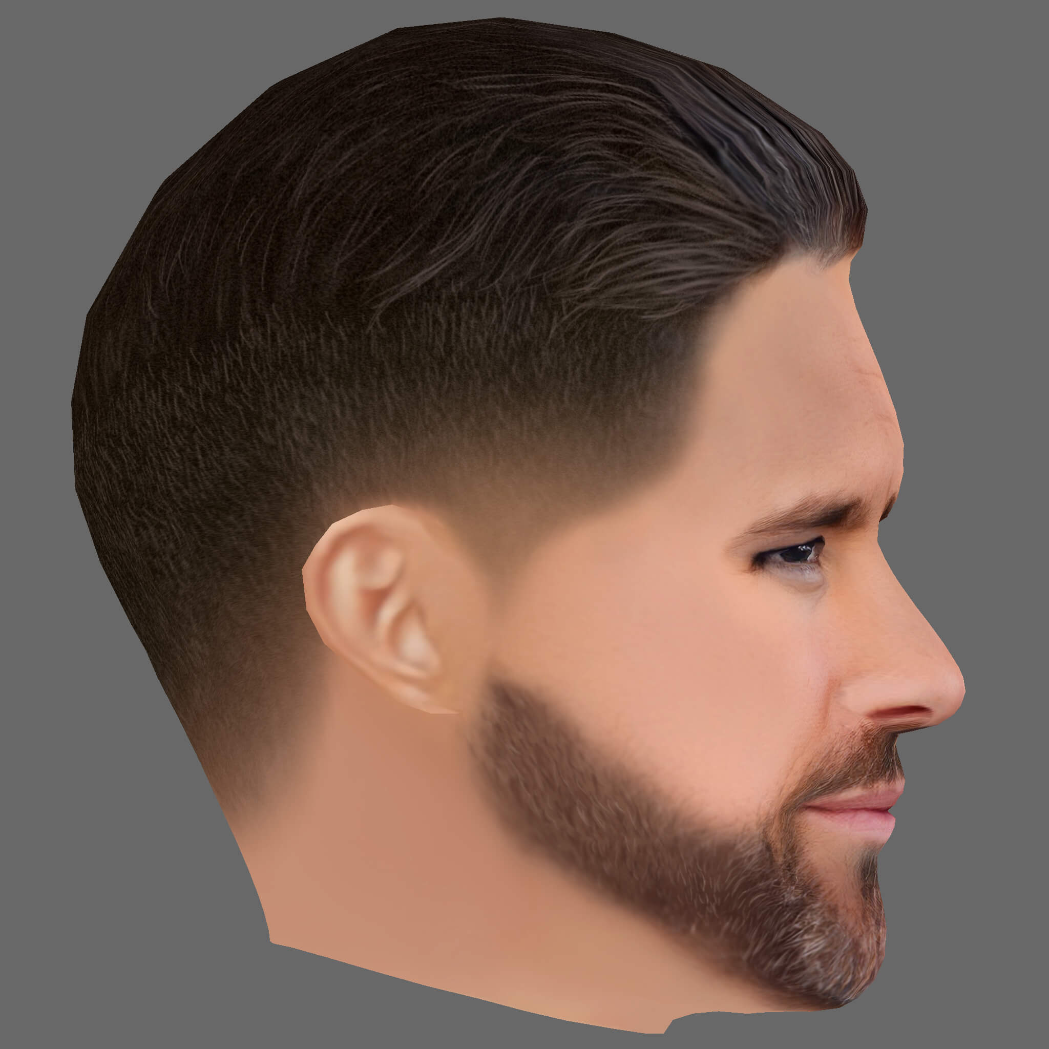 Ryan Reynolds Head - Low Poly Head for Game Low Poly 3D Model by Nammichael