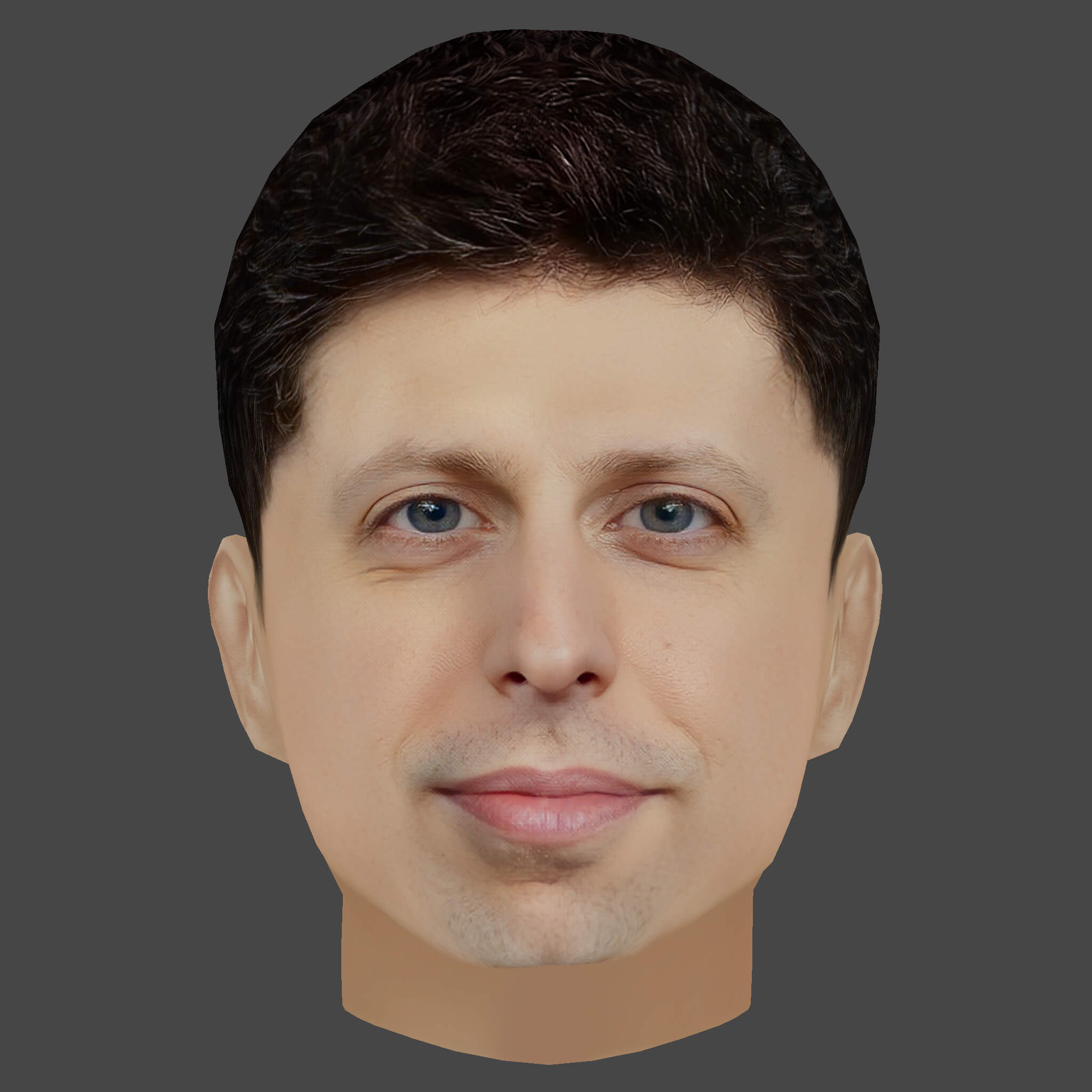Sam Altman Head - Low Poly Head for Game 3D Model by Nammichael