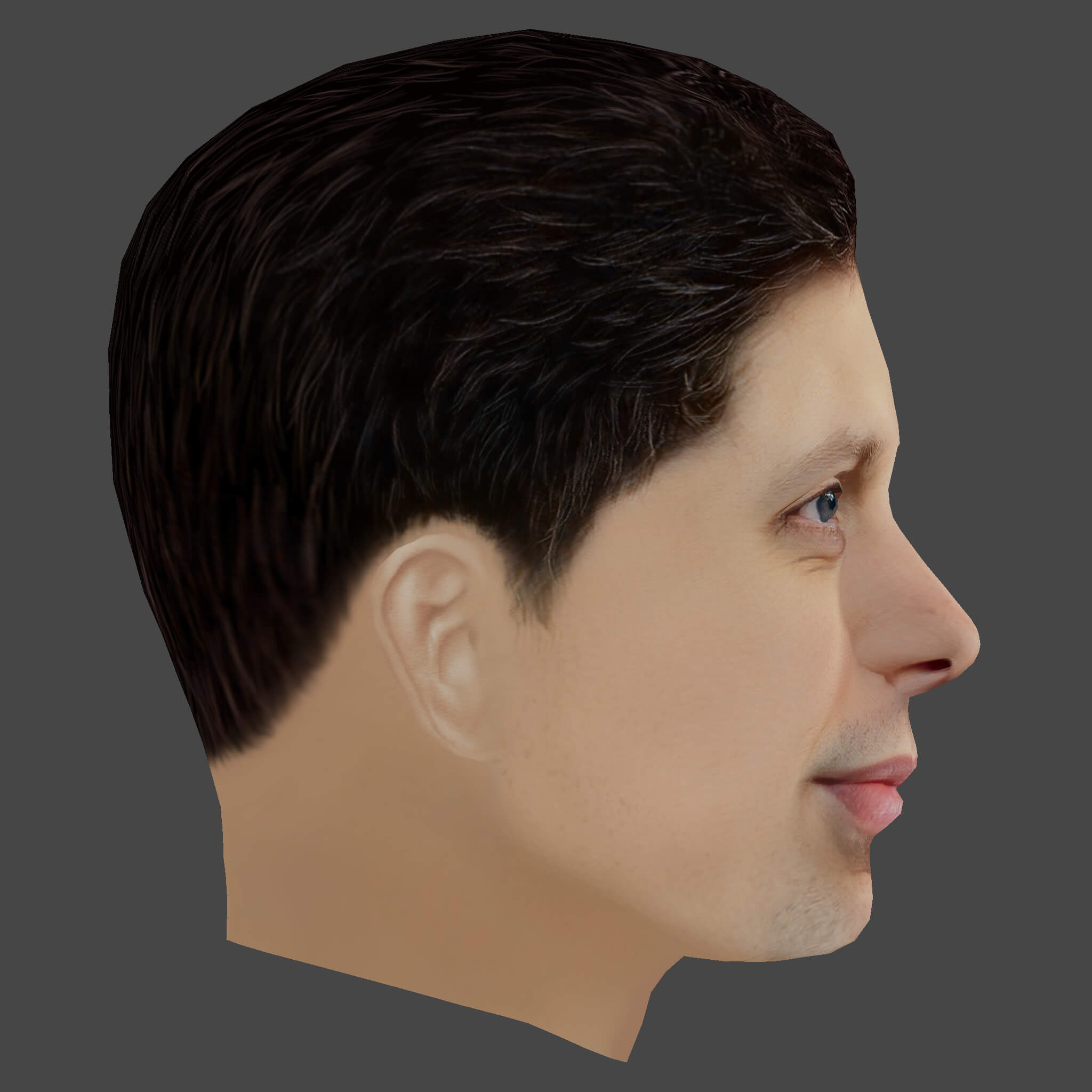 Sam Altman Head - Low Poly Head for Game 3D Model by Nammichael