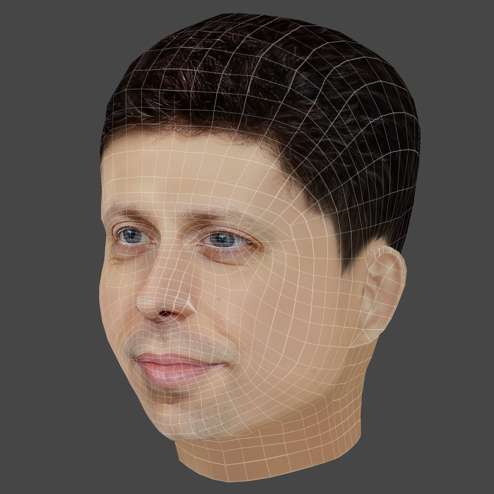 Sam Altman Head - Low Poly Head for Game 3D Model by Nammichael
