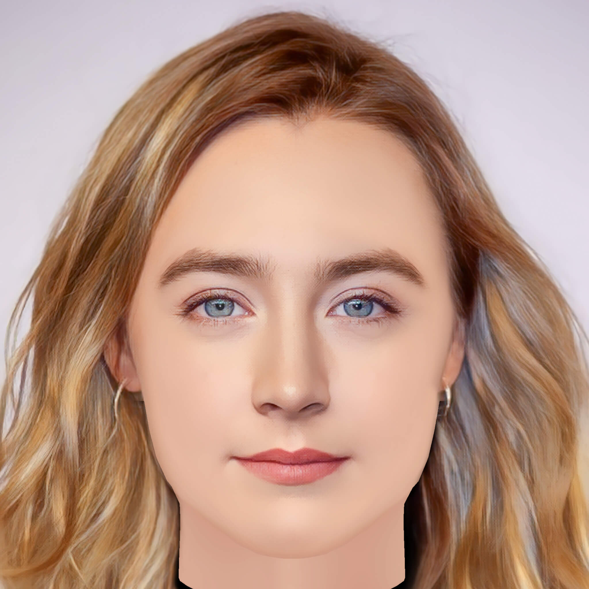 Saoirse Ronan Head - Low Poly Head for Game - No Hair 3D Model by ...