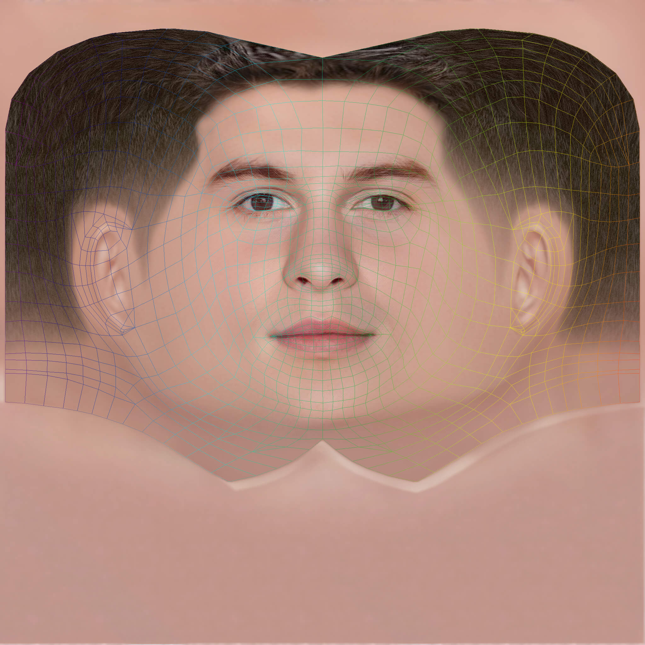 Shawn Mendes Head - Low Poly Head for Game Low Poly 3D Model by Nammichael