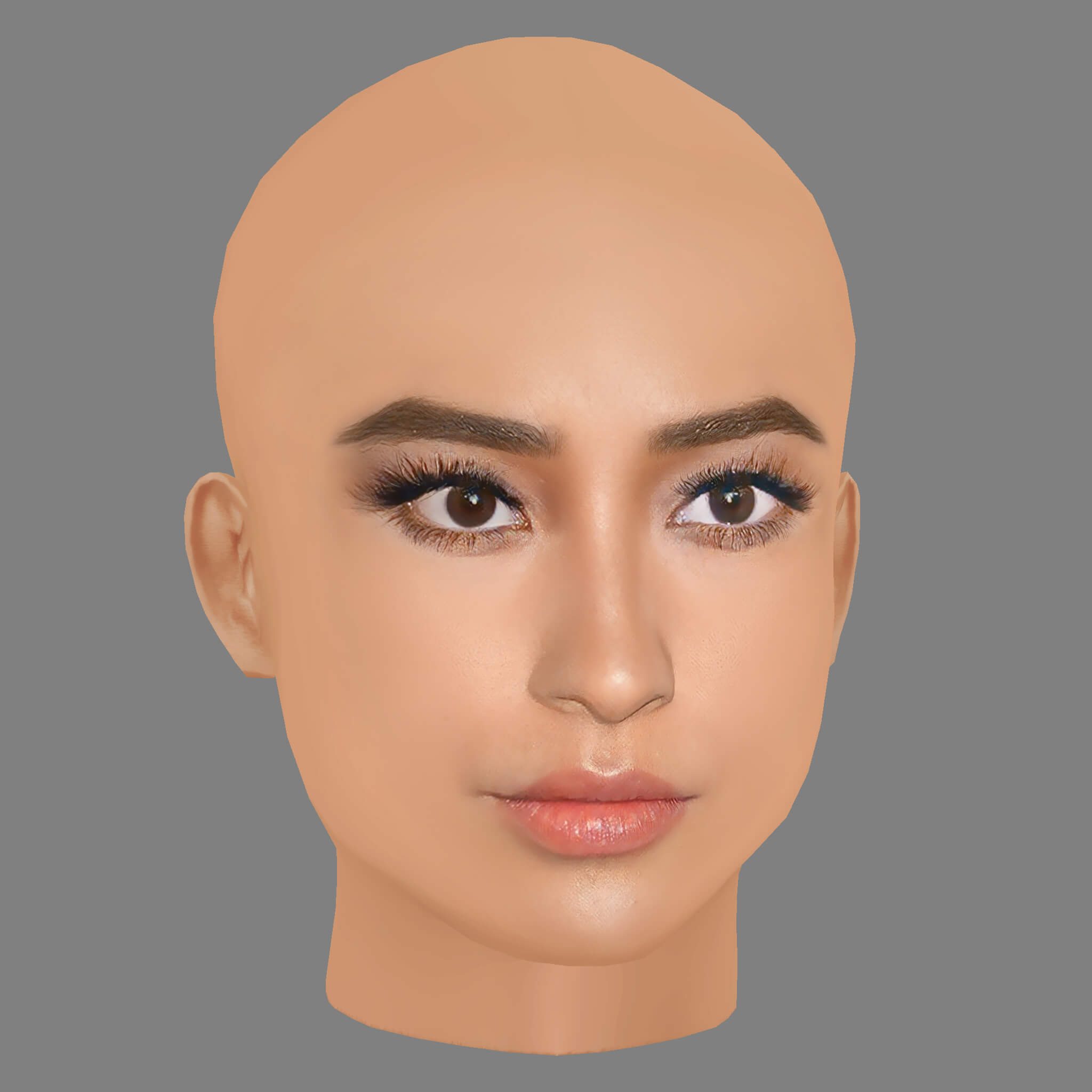 Shay Mitchell Head - No Hair - Low Poly Head for Game 3D Model by ...