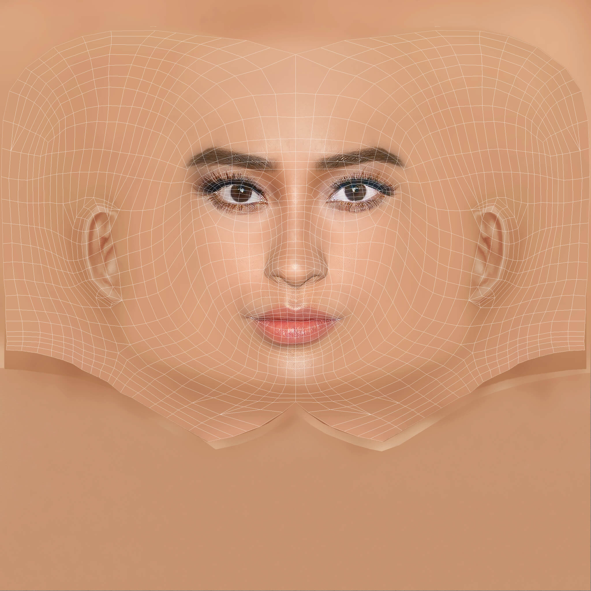 Shay Mitchell Head - No Hair - Low Poly Head for Game 3D Model by ...