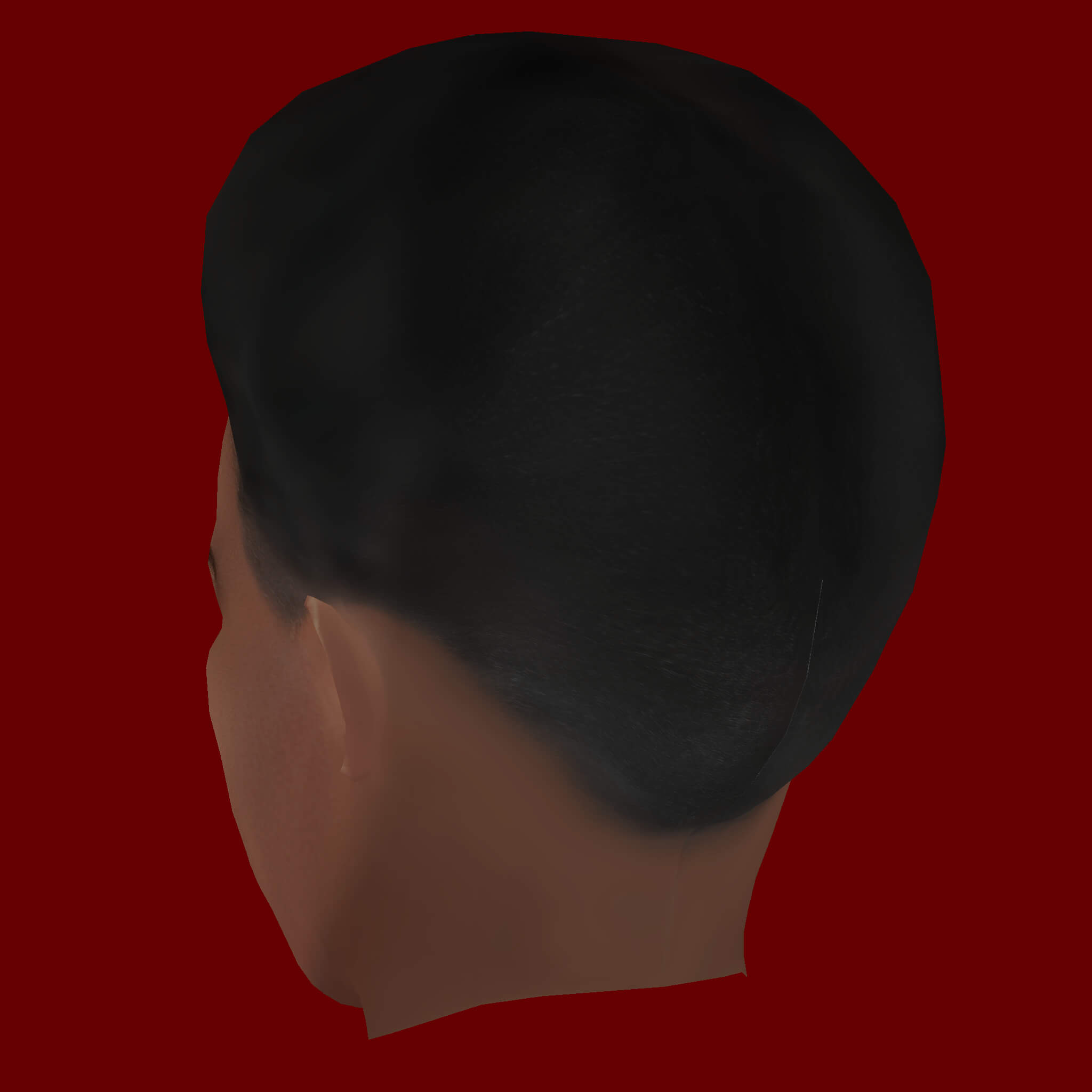 Shola Shoretire Head - Low Poly Head for Game 3D Model by Nammichael