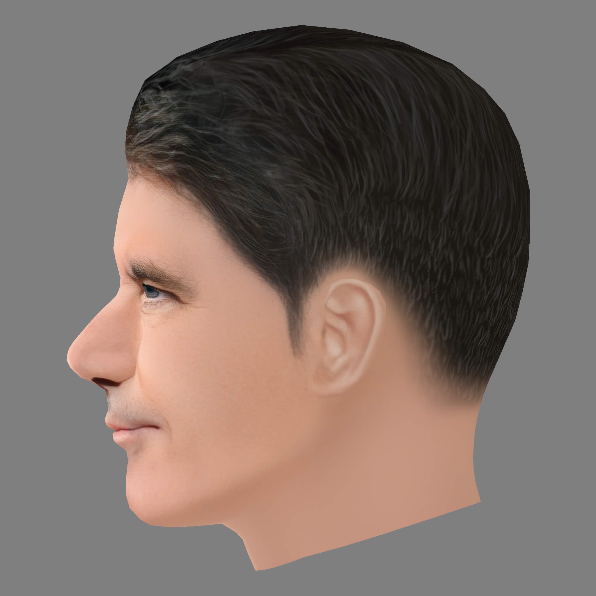 Simon Cowell Head - Low Poly Head for Game 3D Model by Nammichael