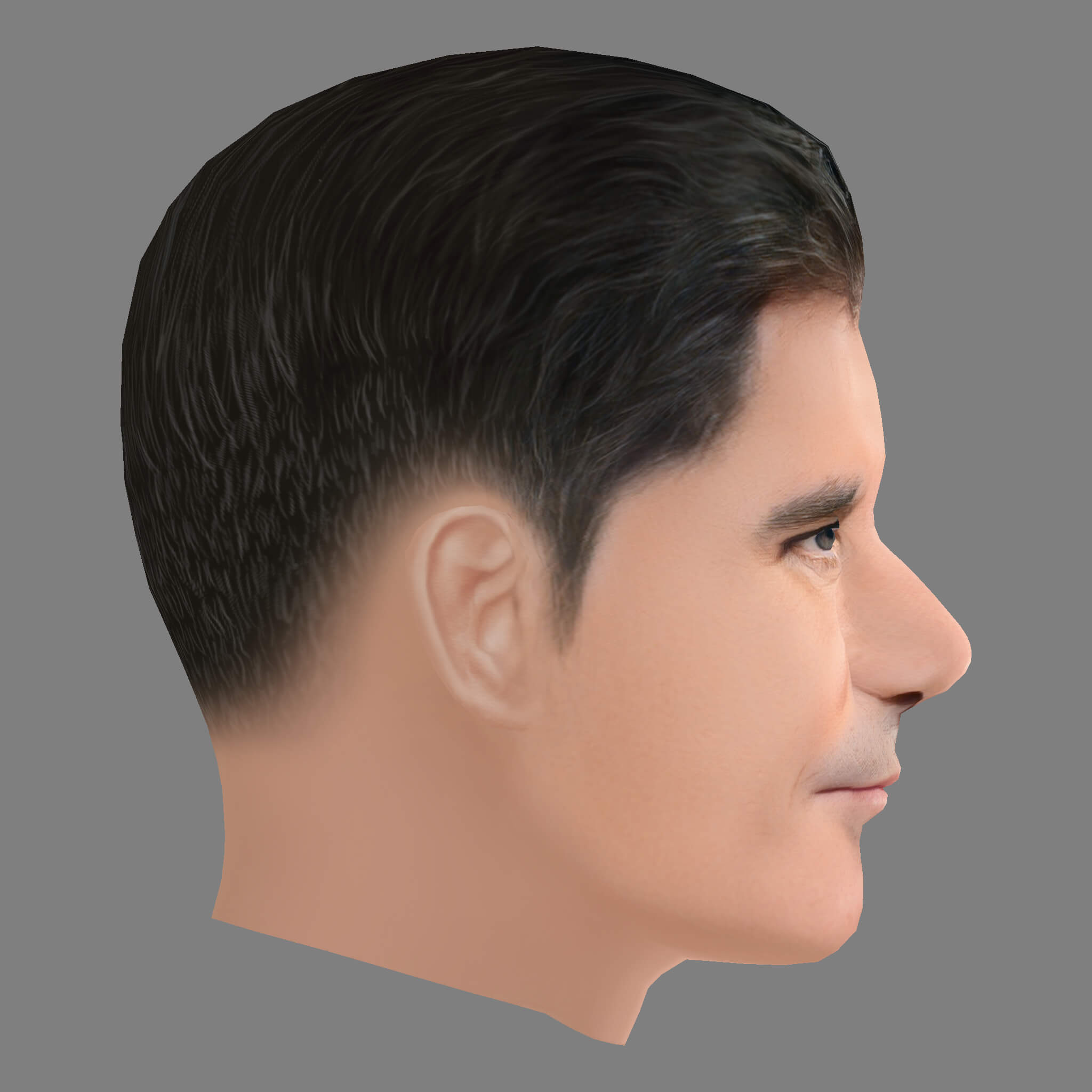 Simon Cowell Head - Low Poly Head for Game 3D Model by Nammichael