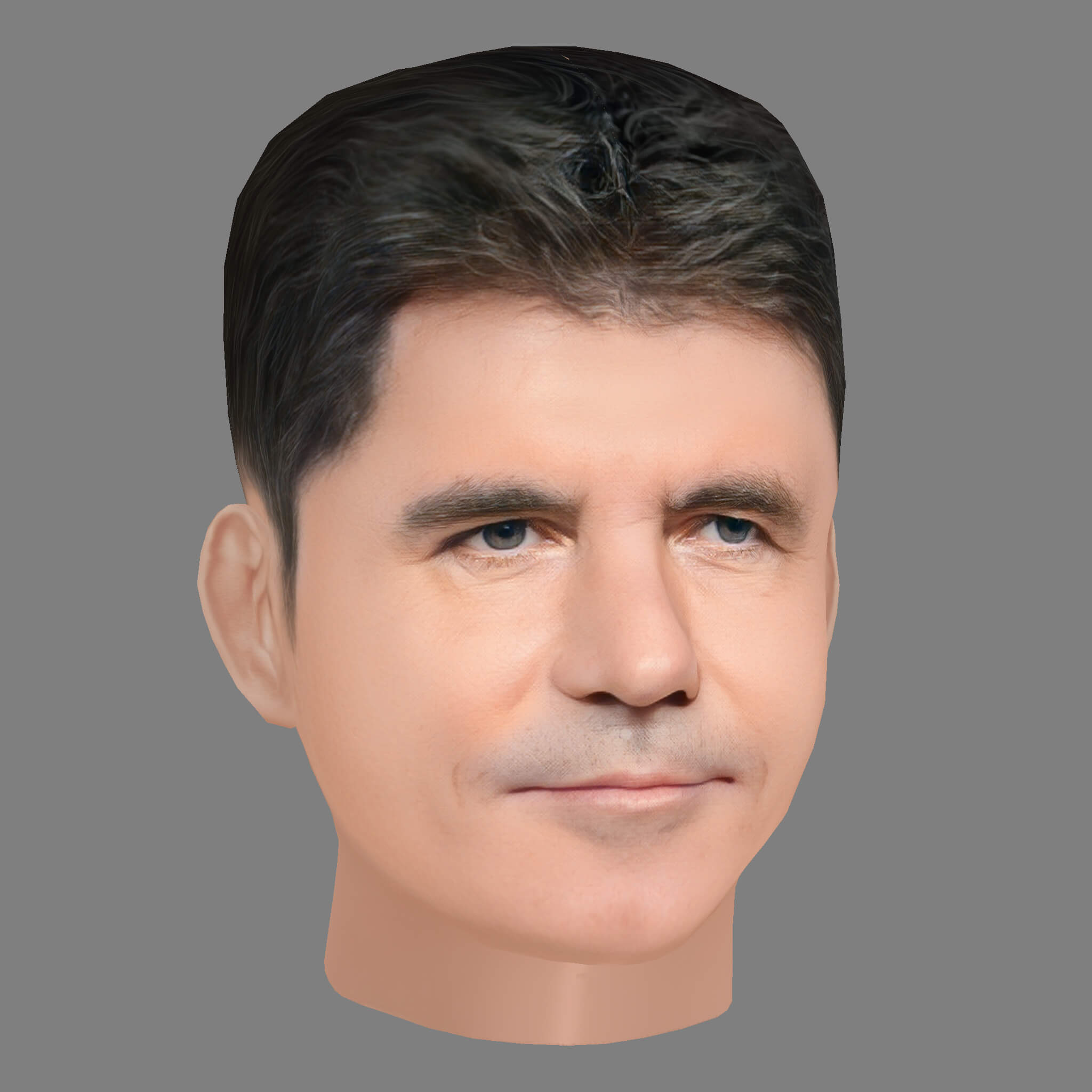 Simon Cowell Head - Low Poly Head for Game 3D Model by Nammichael