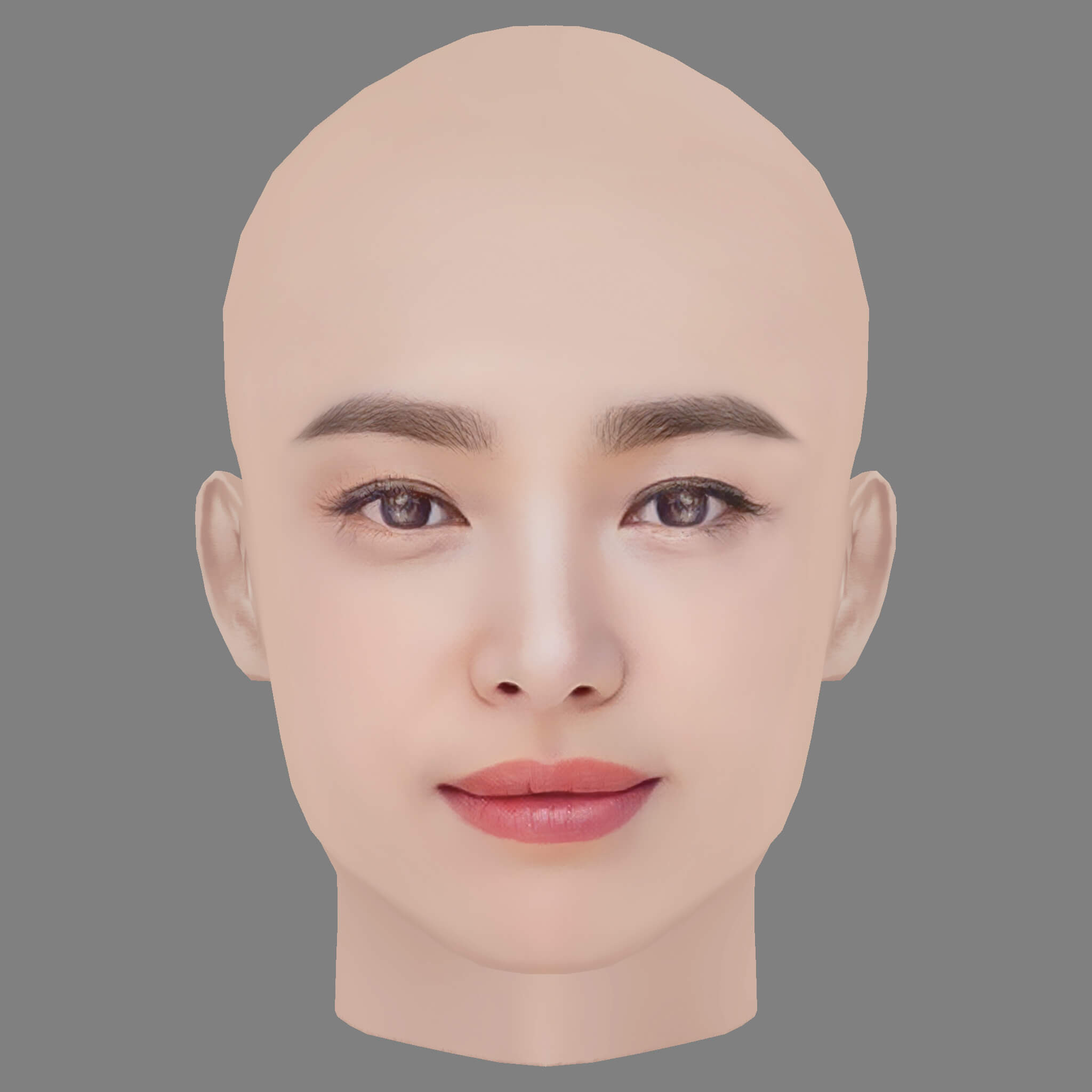 Song Hye-Kyo Head - No Hair - Low Poly Head for Game 3D Model by Nammichael
