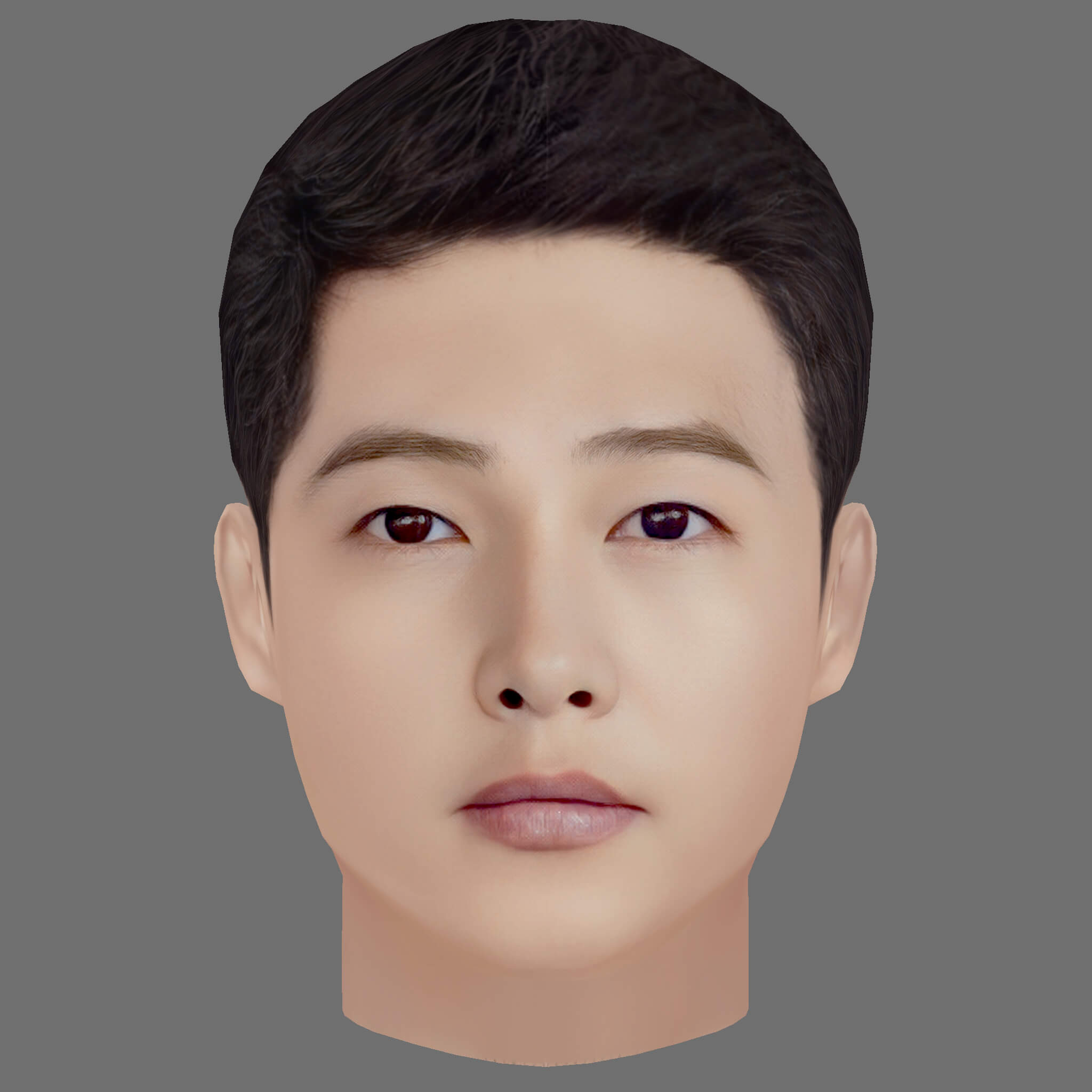 Song Joong Ki Head - Low Poly Head for Game 3D Model by Nammichael