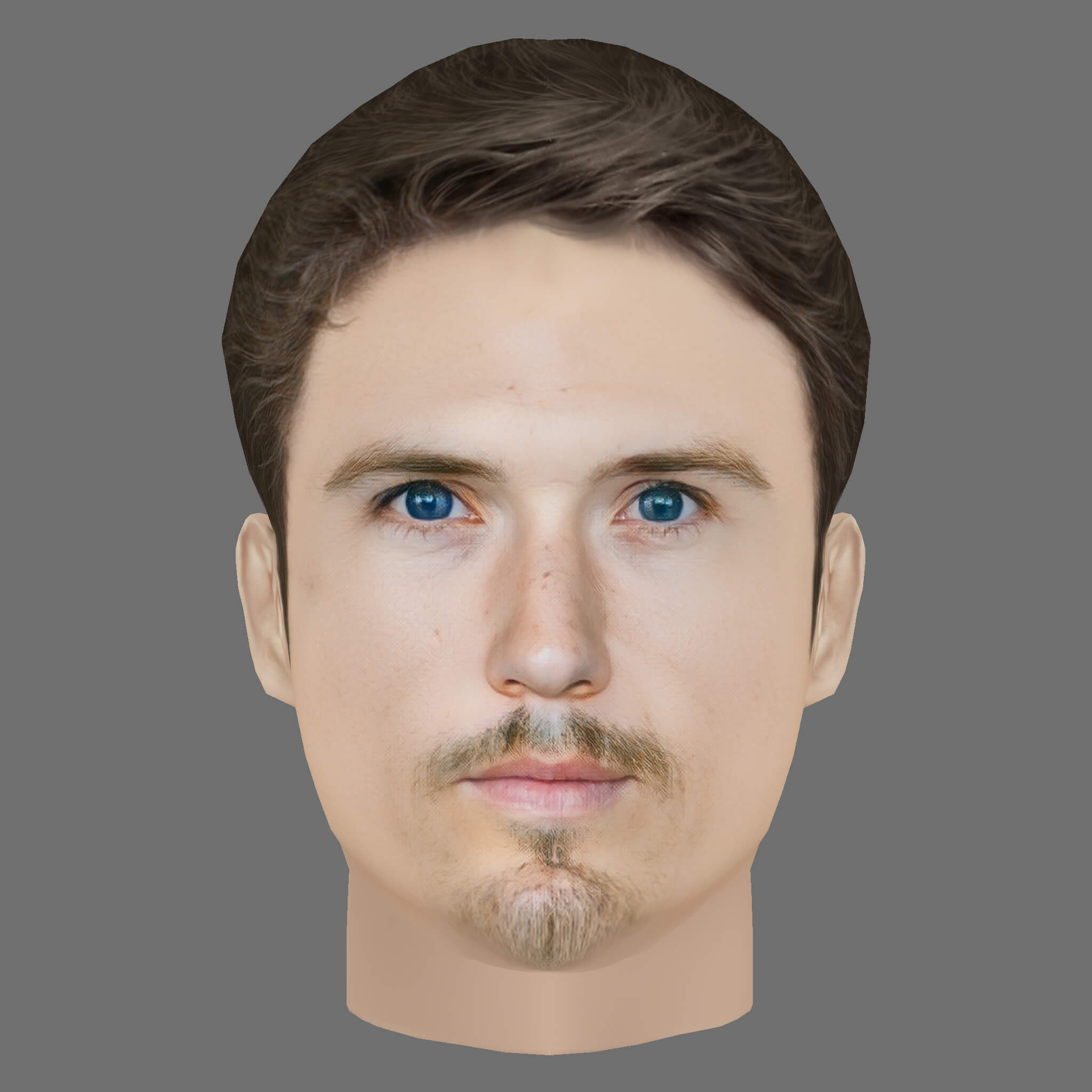 Spencer Treat Clark Head - Low Poly Head for Game 3D Model by Nammichael