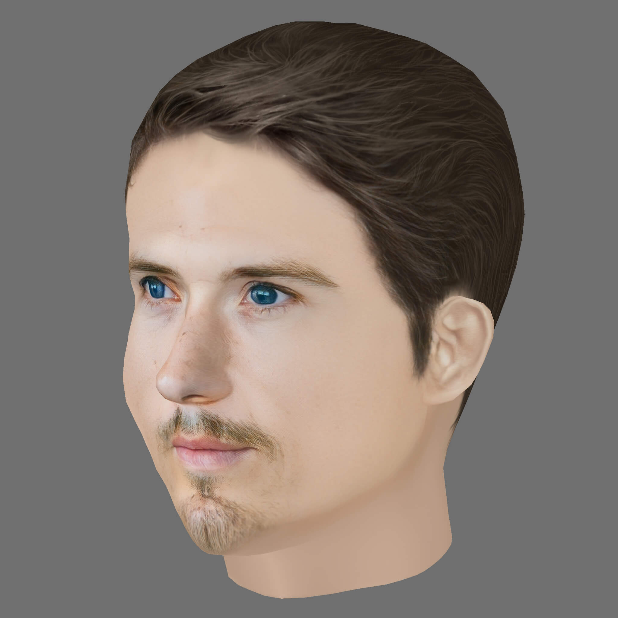Spencer Treat Clark Head - Low Poly Head for Game 3D Model by Nammichael