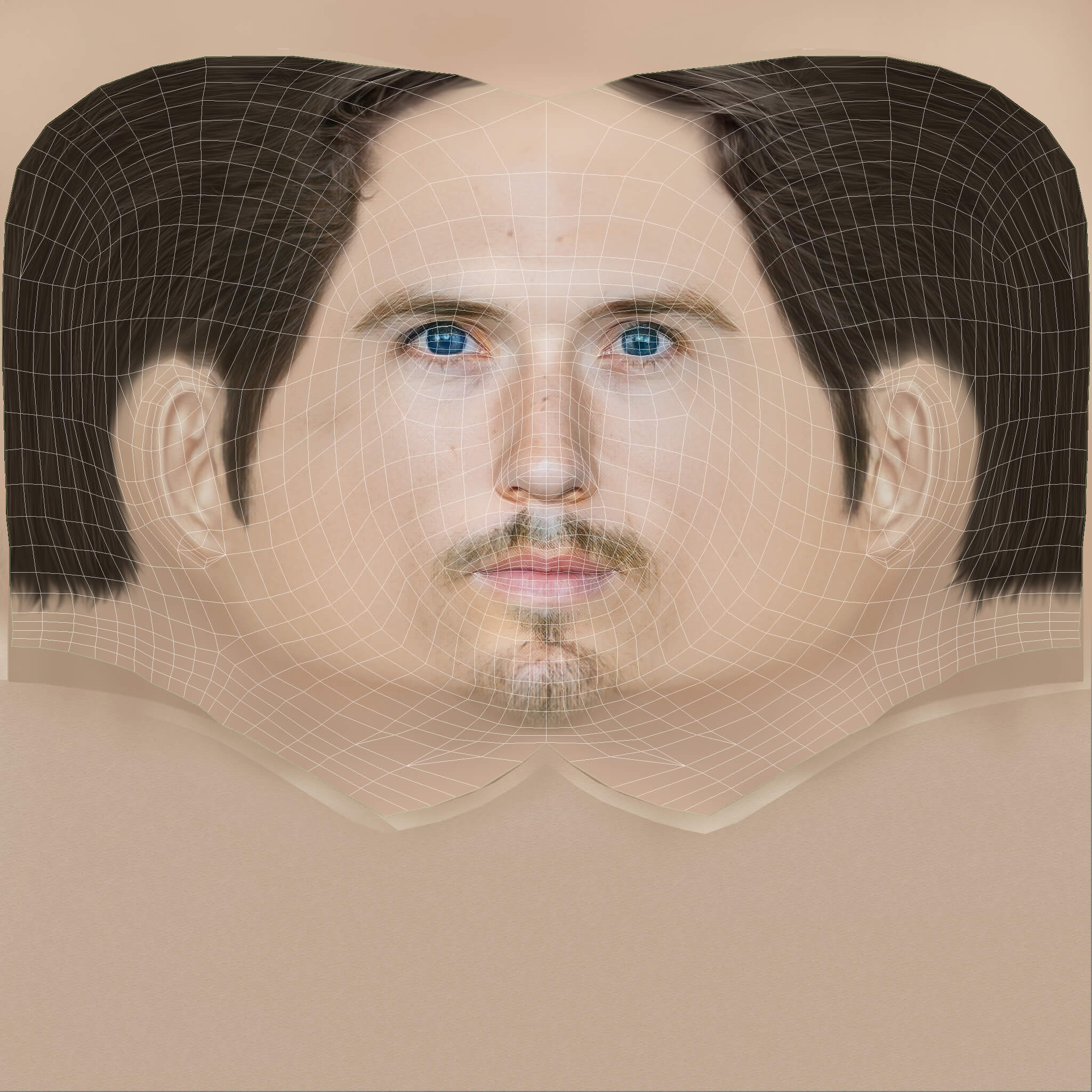 Spencer Treat Clark Head - Low Poly Head for Game 3D Model by Nammichael