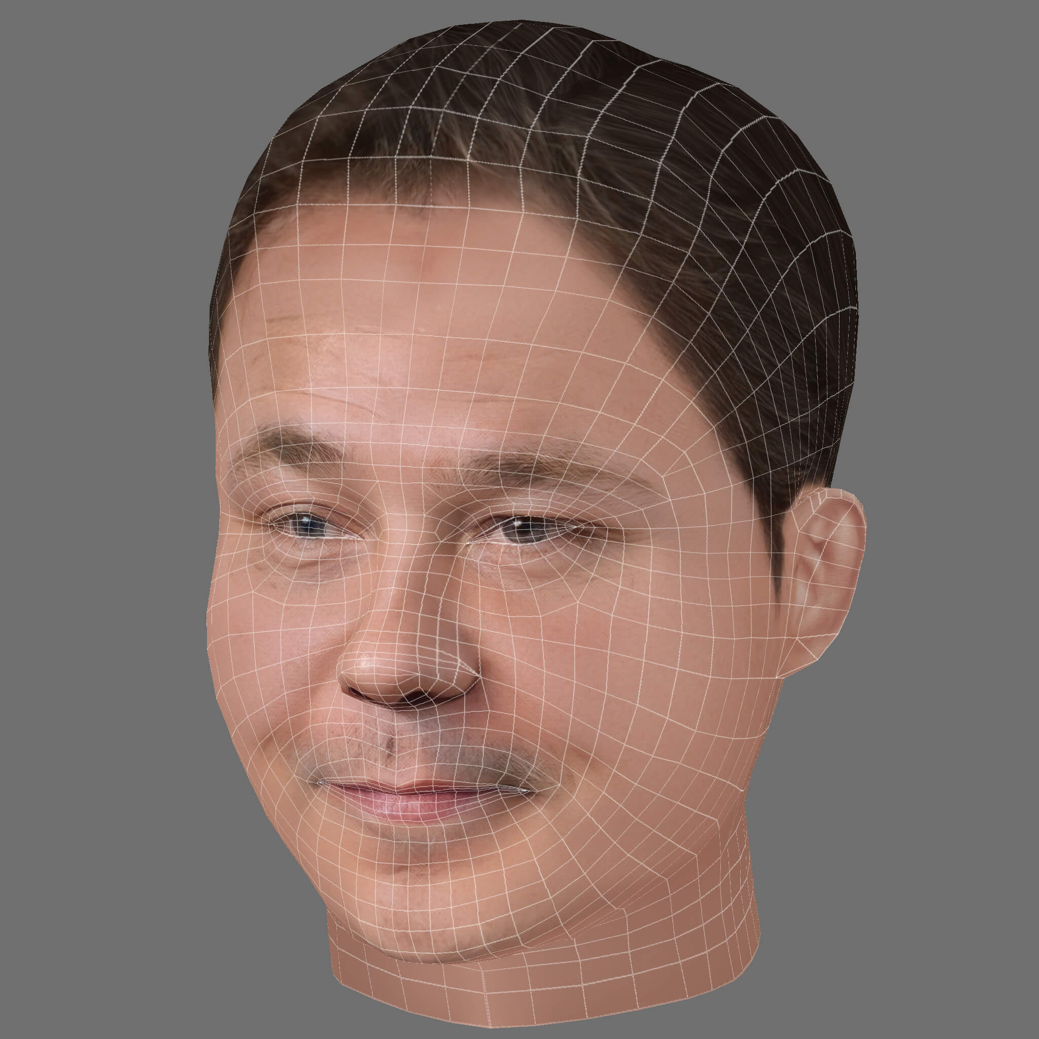 Stephen Graham Head - Low Poly Head for Game 3D Model by Nammichael