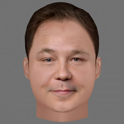 Stephen Graham Head - Low Poly Head for Game 3D Model by Nammichael