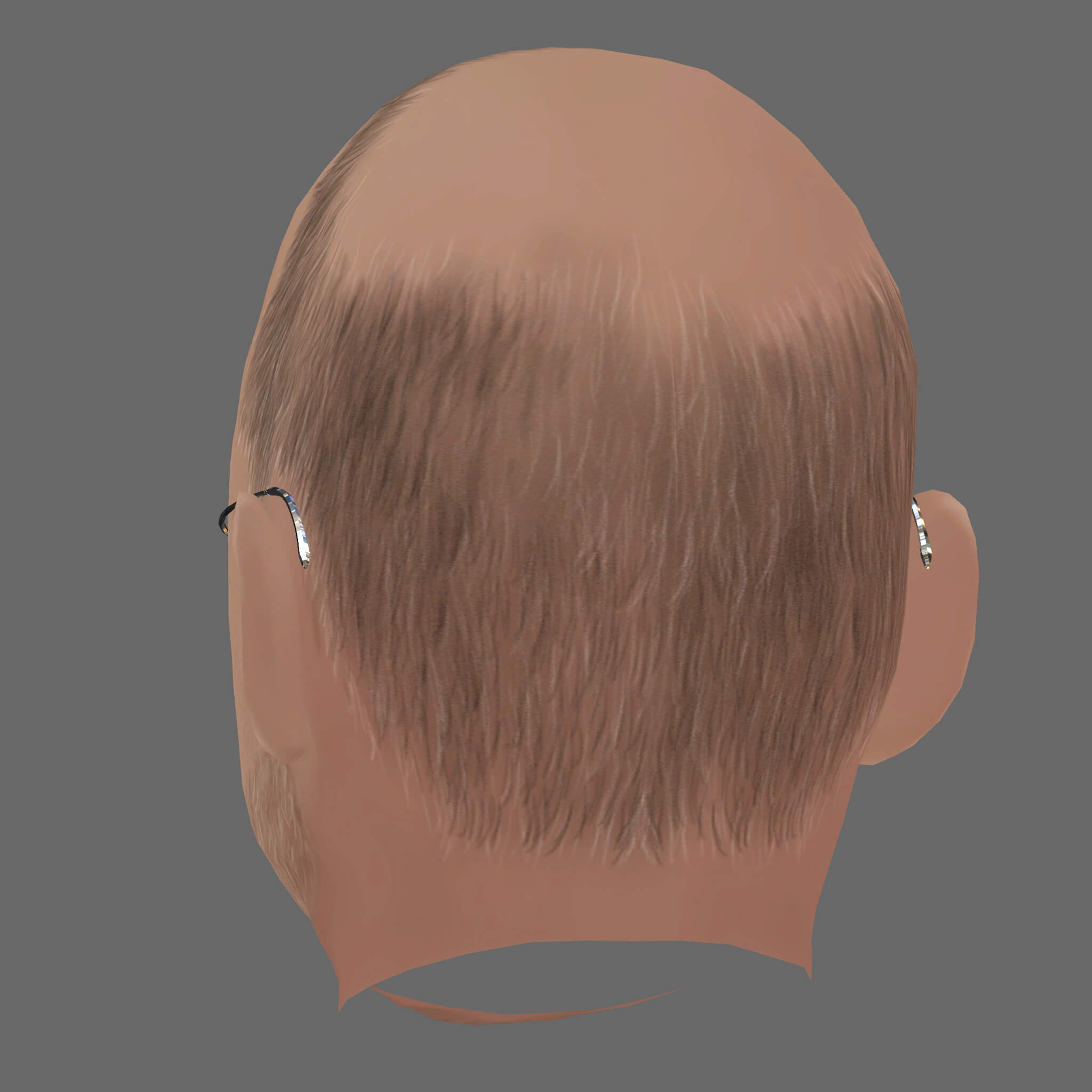 Steve Job Head - Low Poly Head for Game 3D Model by Nammichael