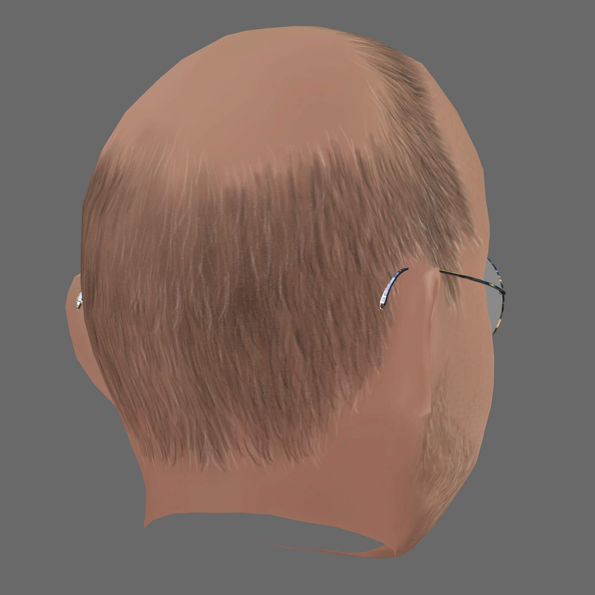 Steve Job Head - Low Poly Head for Game 3D Model by Nammichael