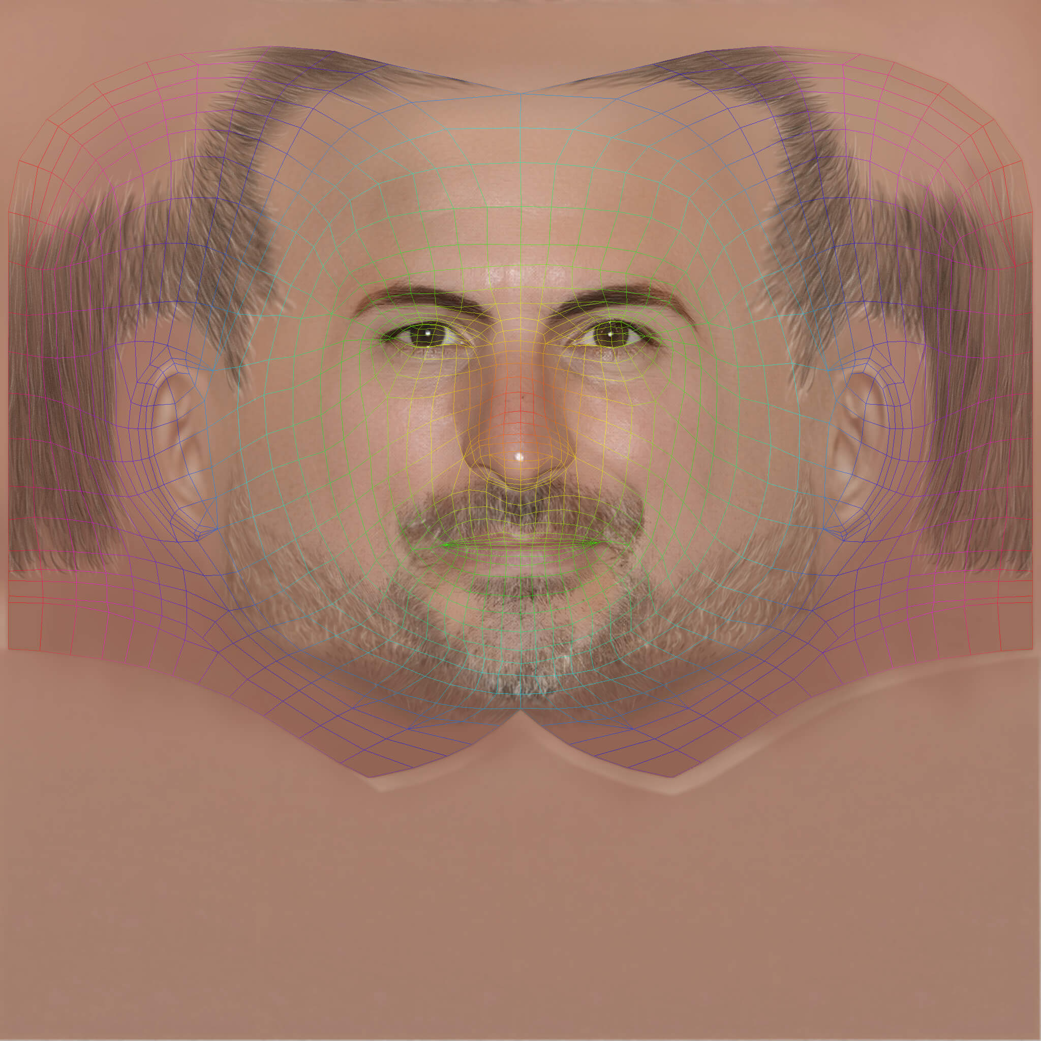 Steve Job Head - Low Poly Head for Game 3D Model by Nammichael