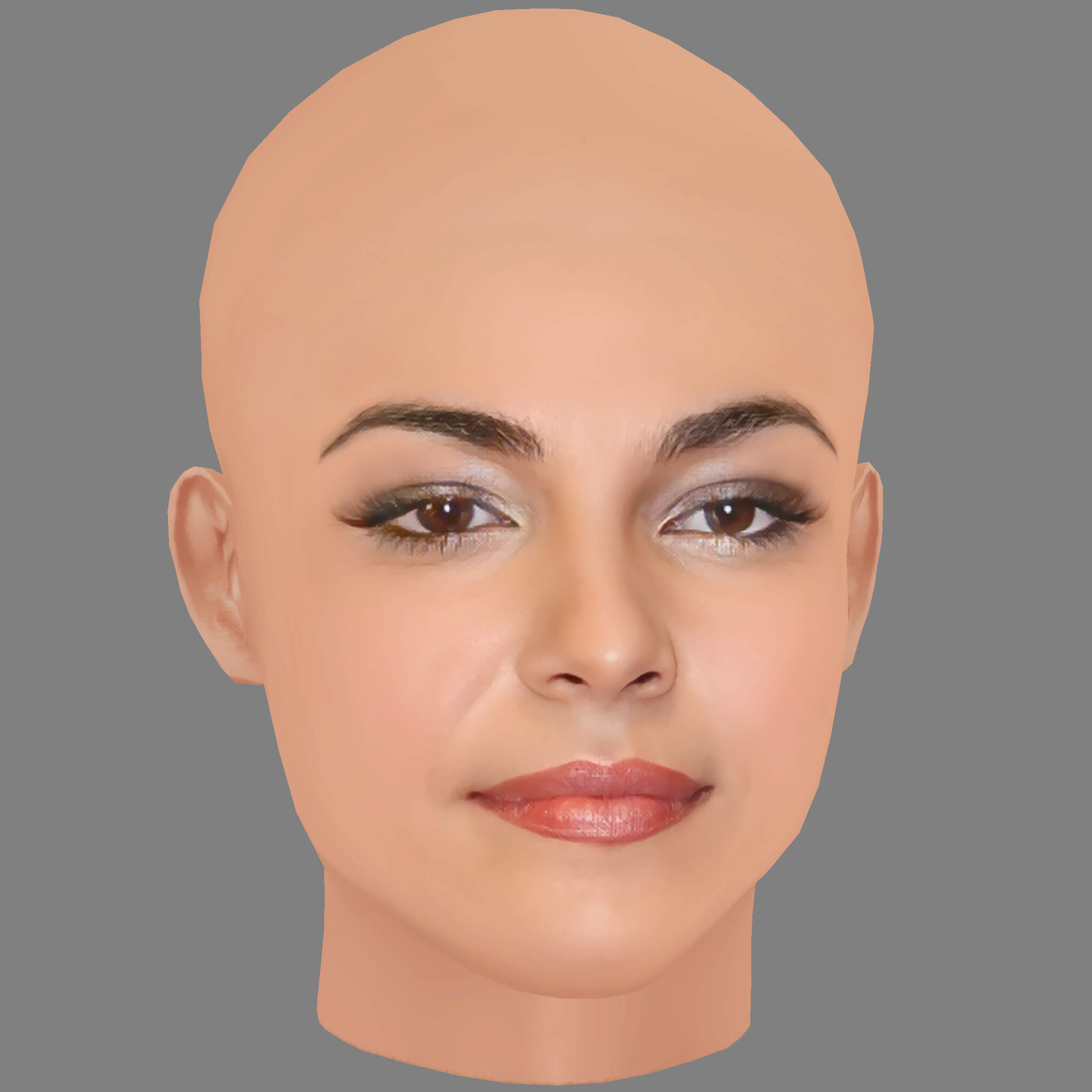 Taina Muller Head - No Hair - Low Poly Head for Game 3D Model by Nammichael