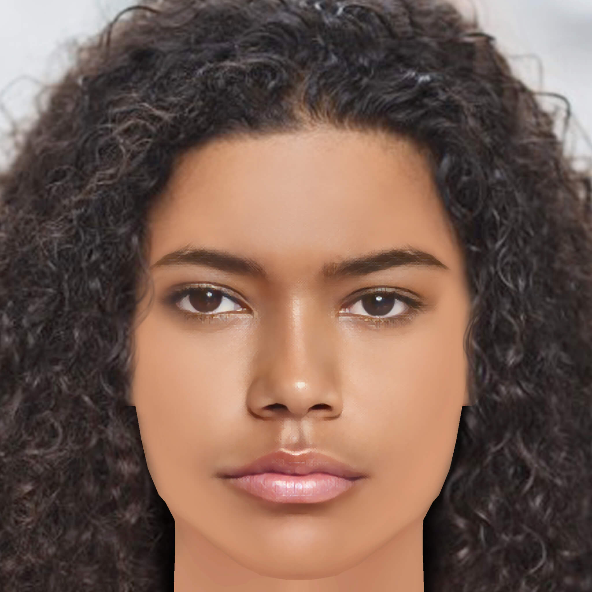 Tamara Smart Head - No Hair - Low Poly Head for Game 3D Model by Nammichael
