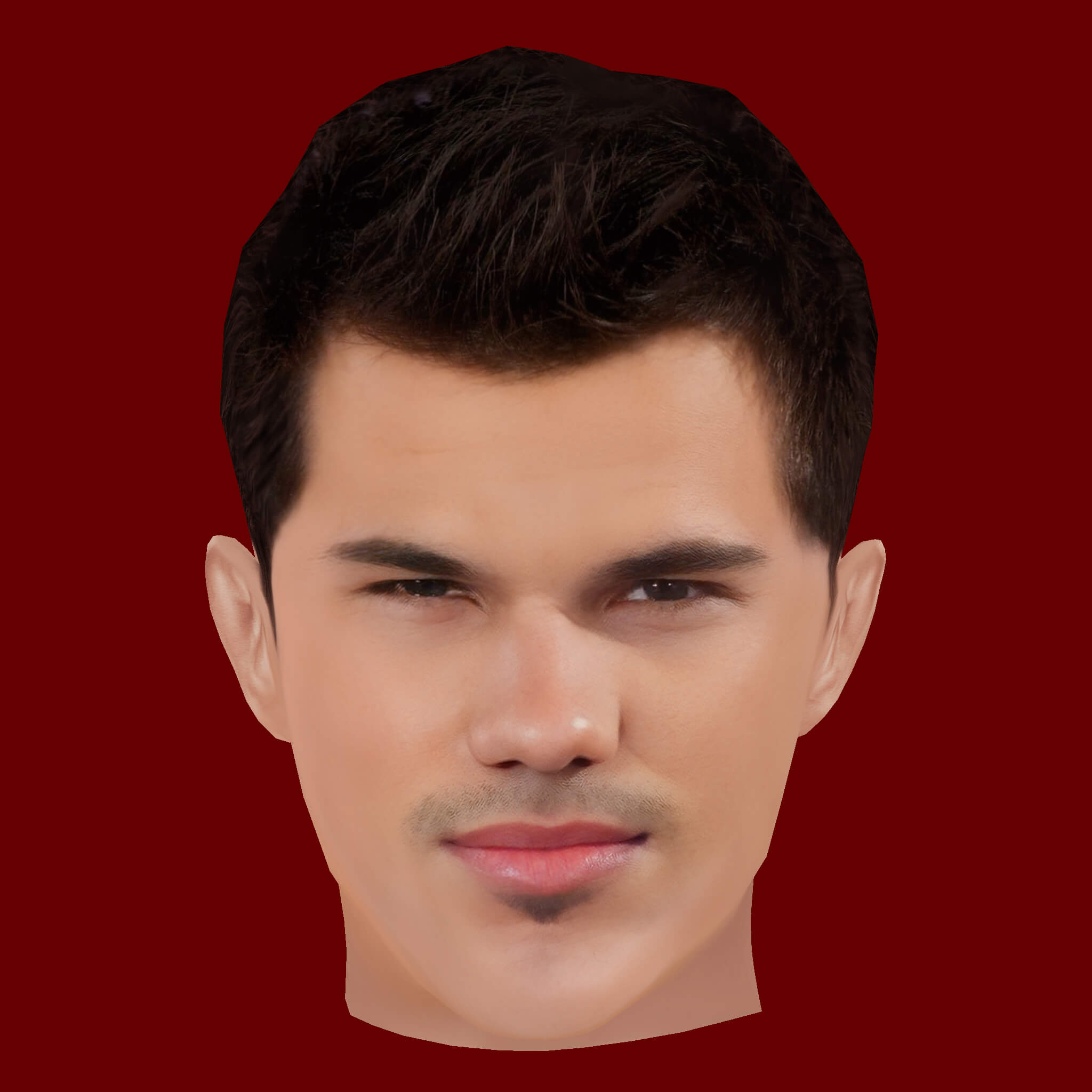 Taylor Lautner Head - Low Poly Head for Game Low Poly 3D Model by Nammichael