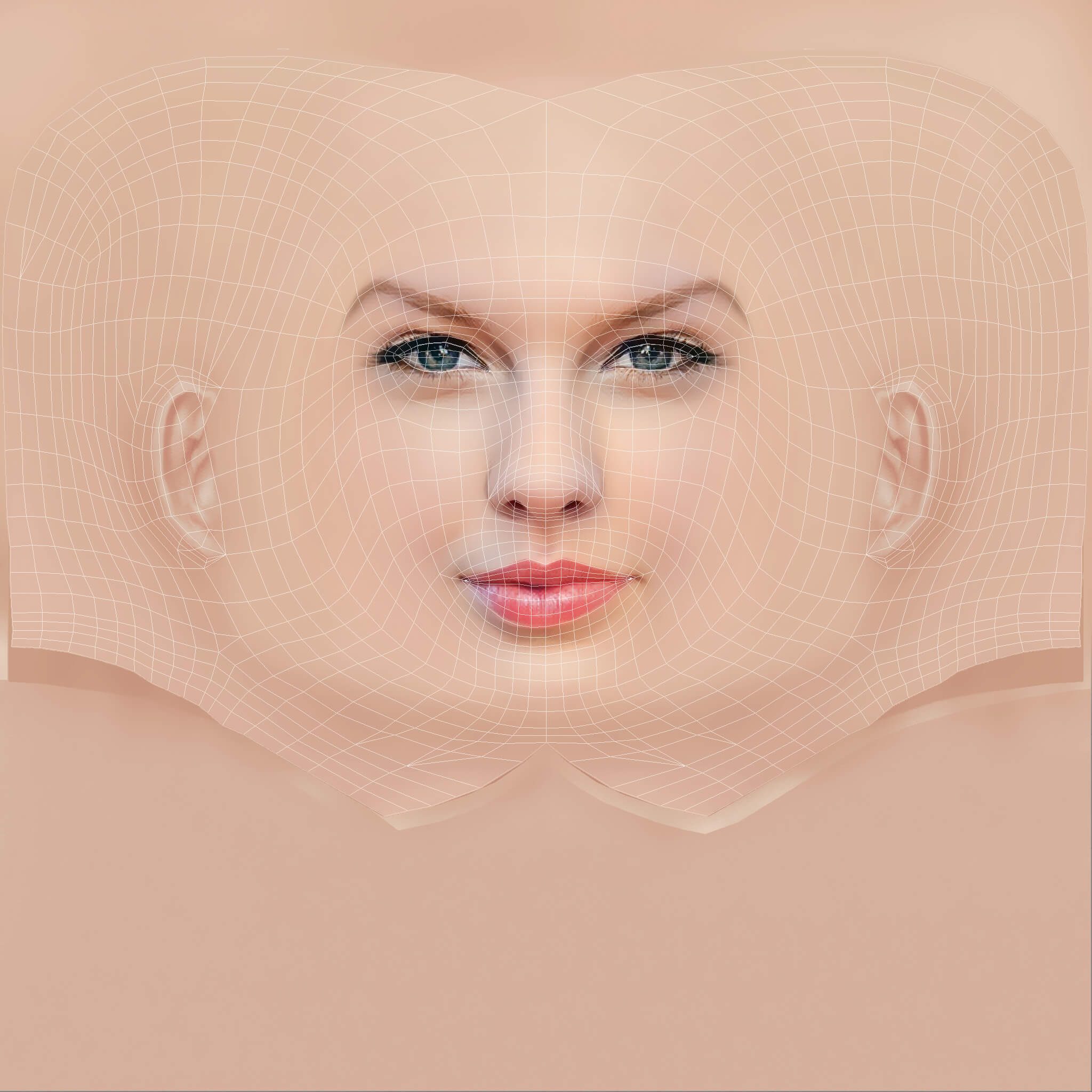 Taylor Swift Head - No Hair - Low Poly Head for Game 3D Model by Nammichael