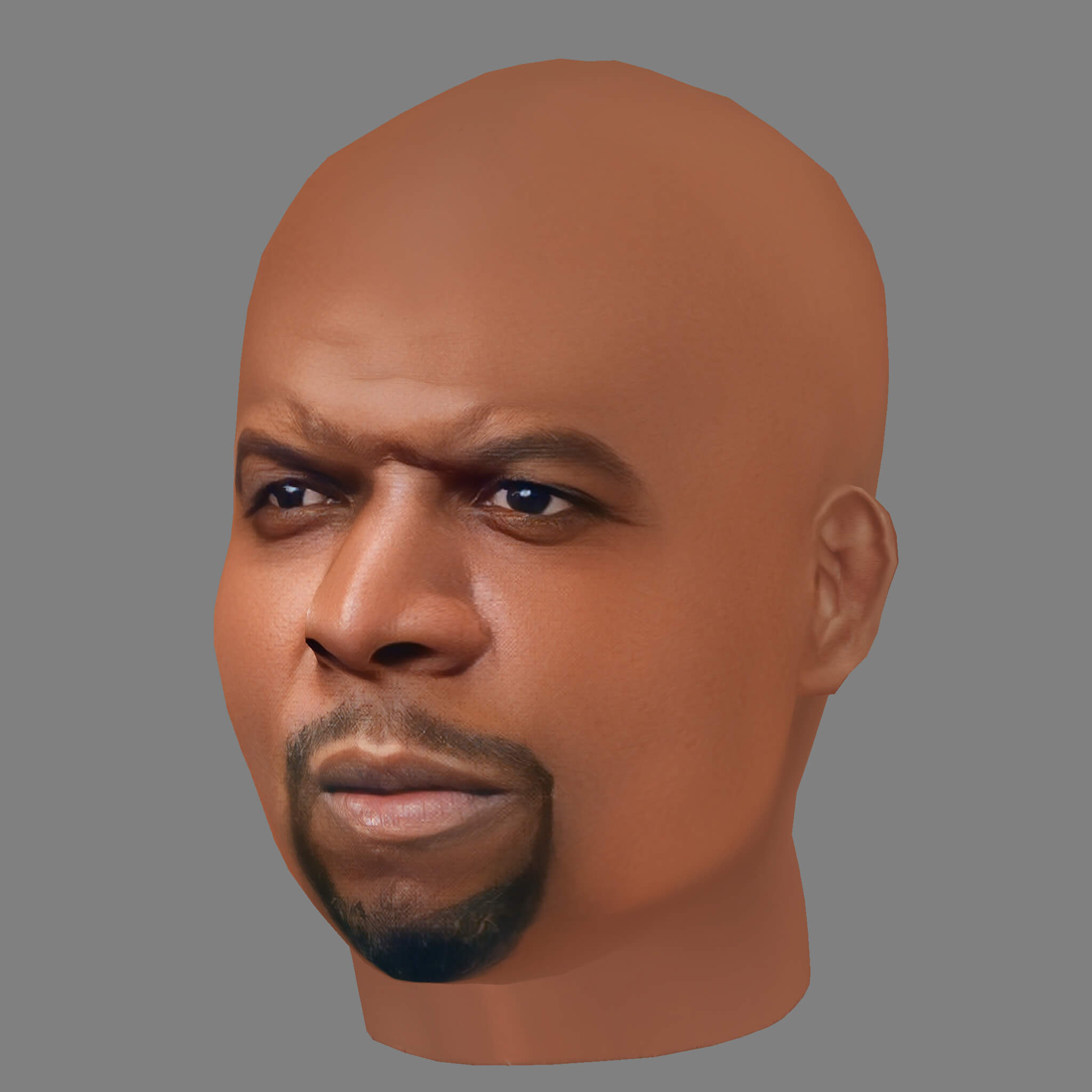 Terry Crews Head - Low Poly Head for Game 3D Model by Nammichael