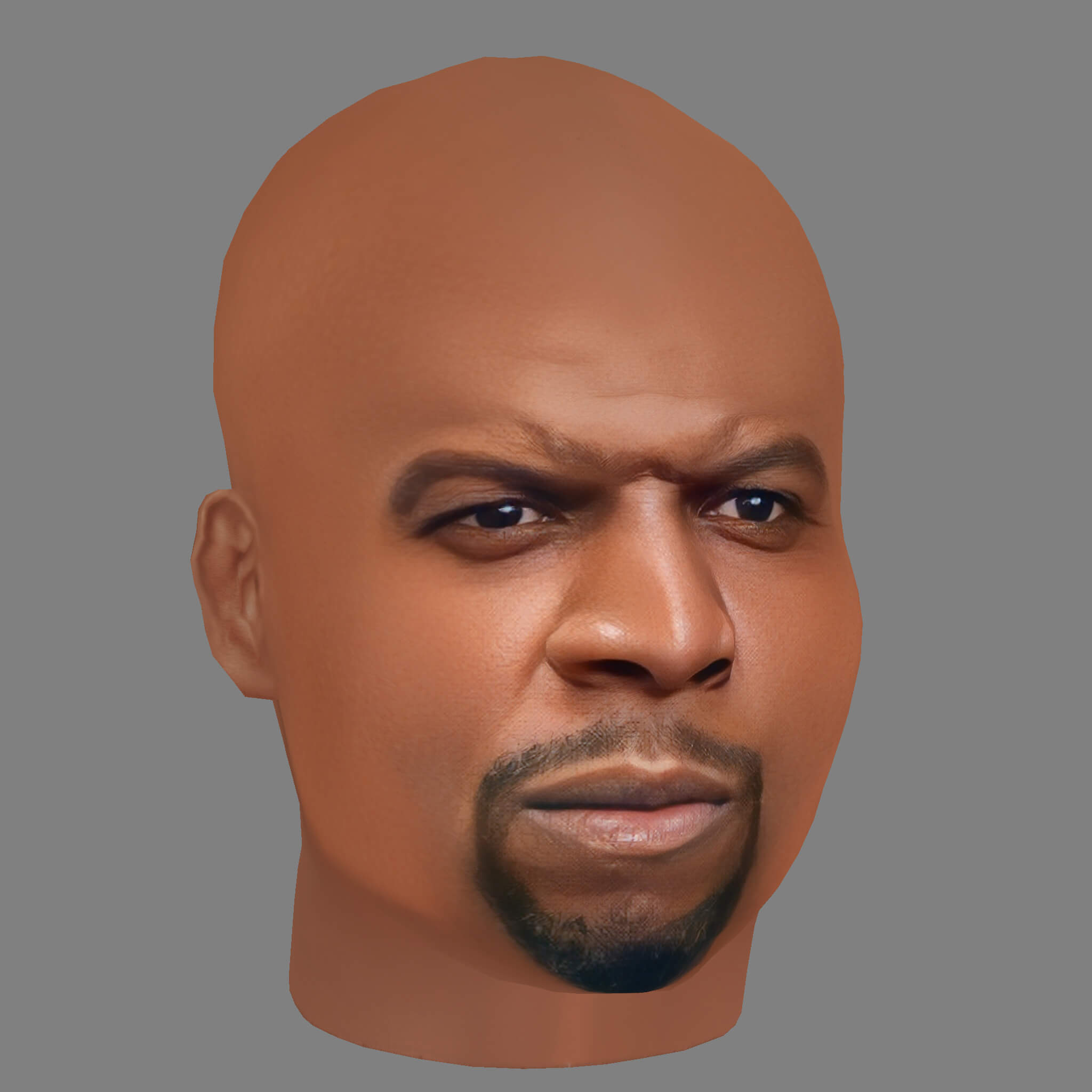 Terry Crews Head - Low Poly Head for Game 3D Model by Nammichael