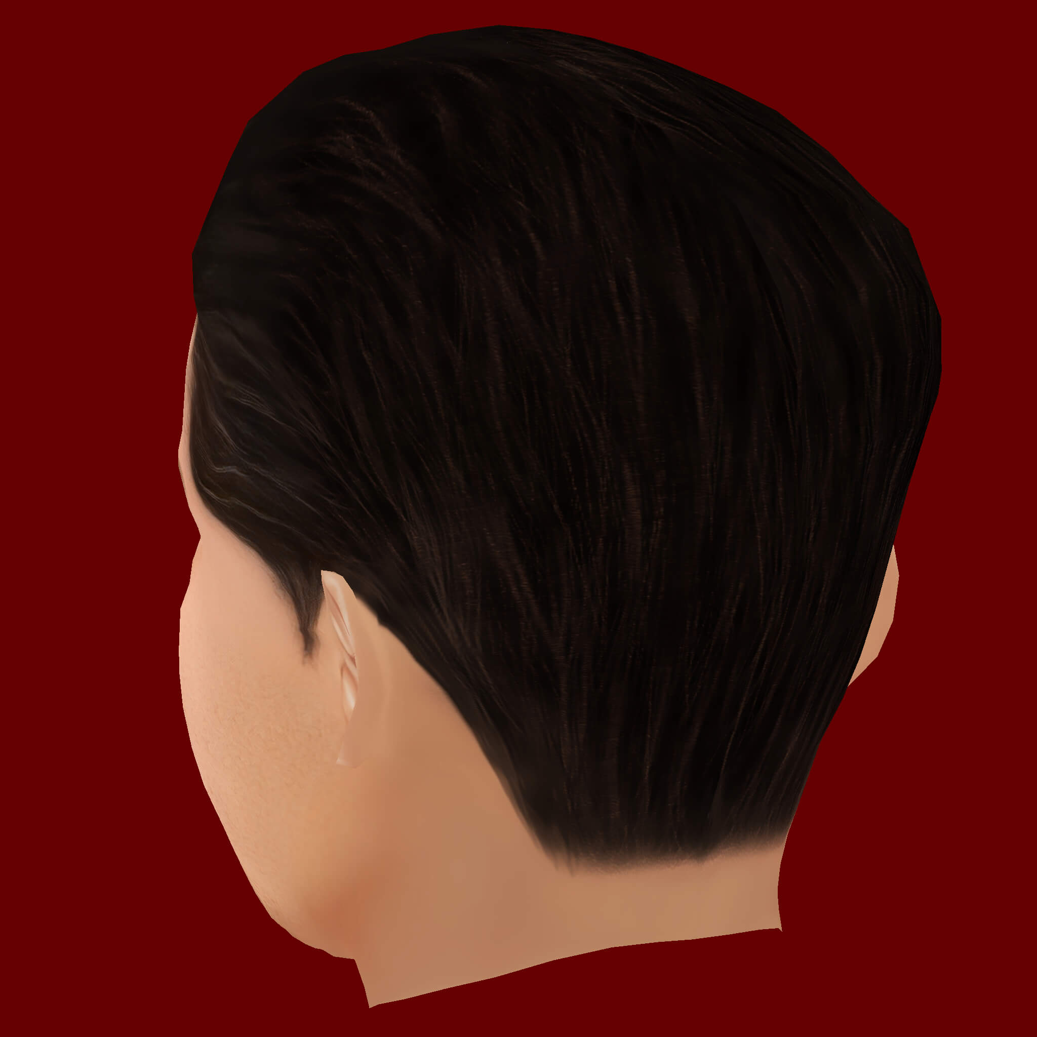 Thibaut Courtois Head - Low Poly Head for Game 3D Model by Nammichael