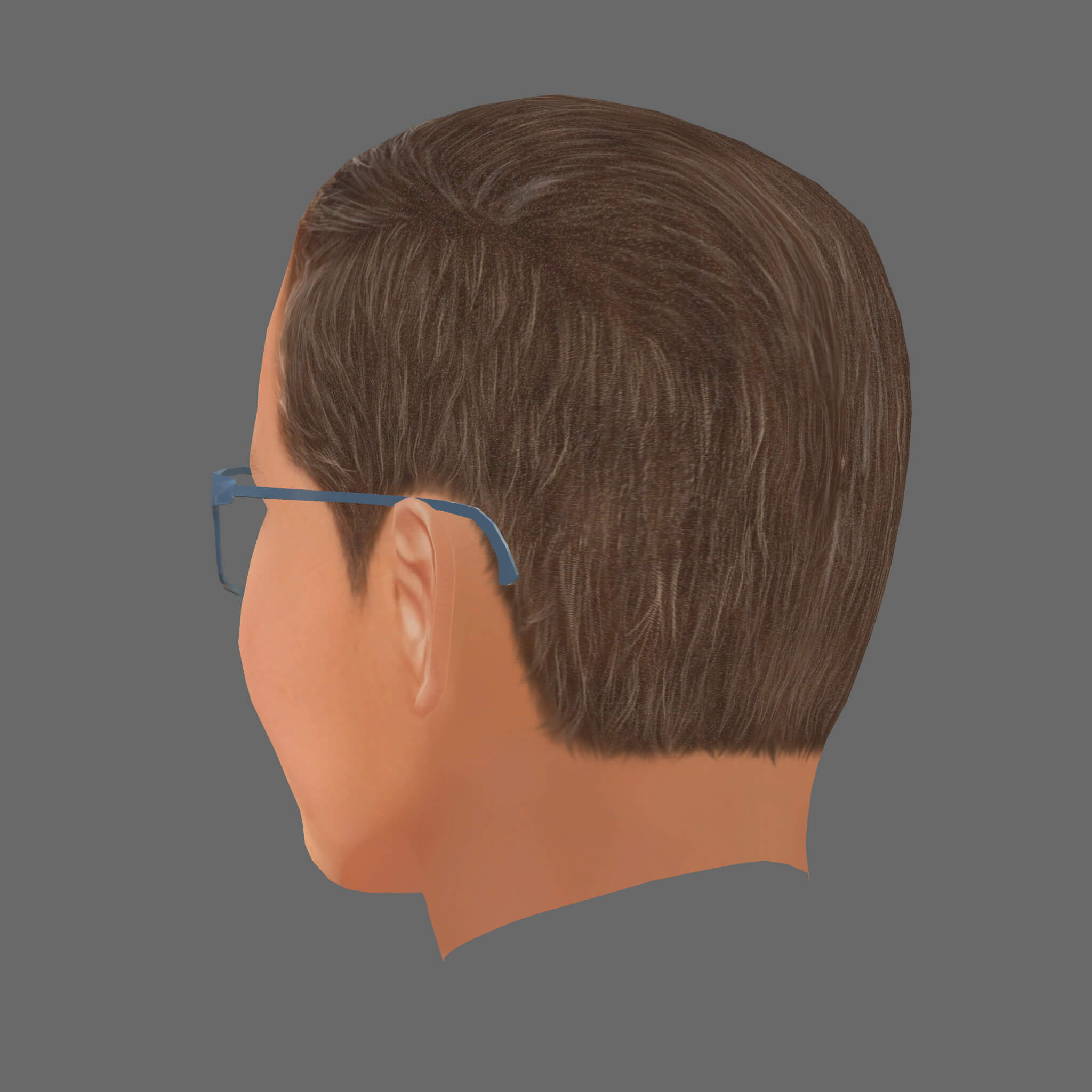 Tim Cook Head - Low Poly Head for Game 3D Model by Nammichael