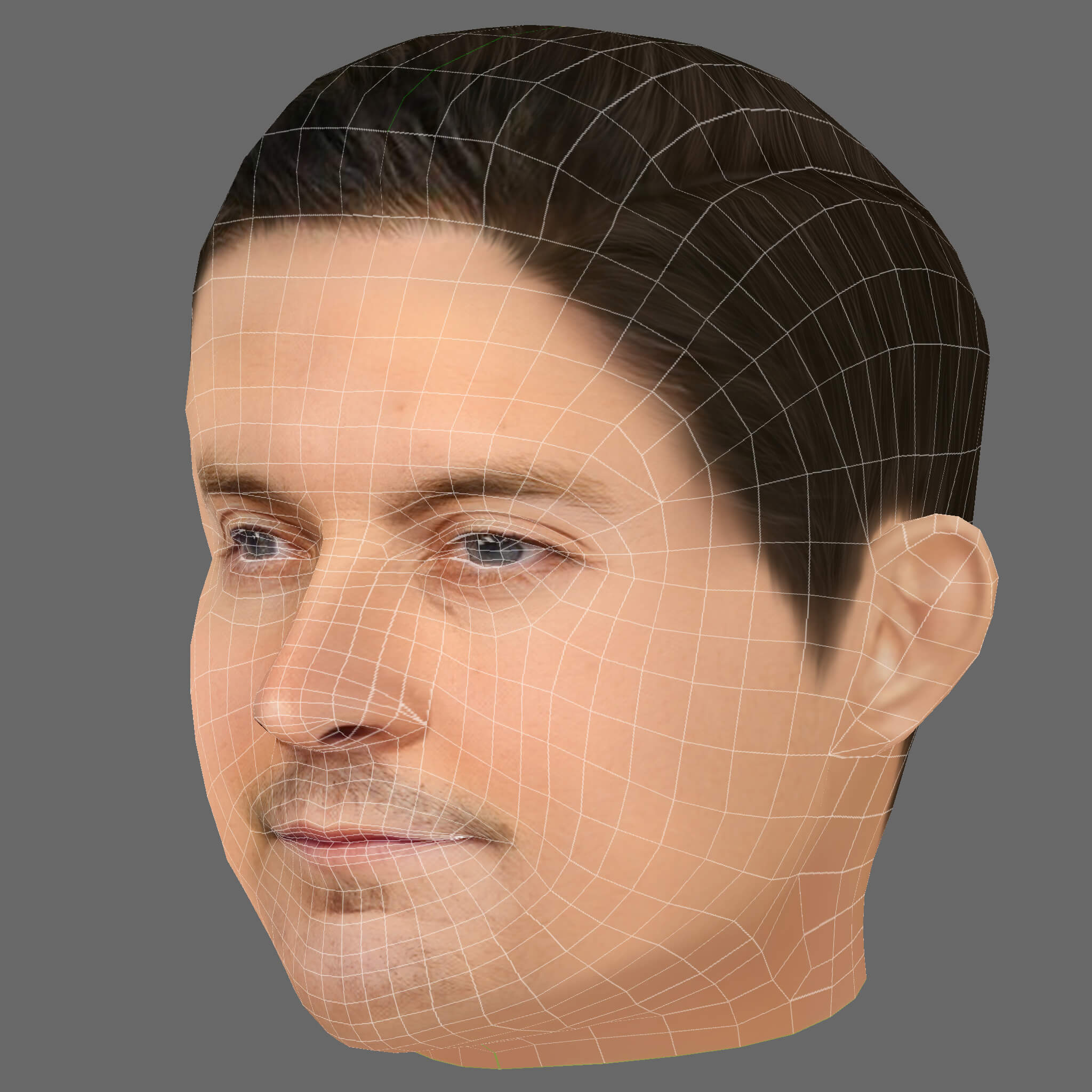 Tobey Maguire Head - Low Poly Head for Game 3D Model by Nammichael