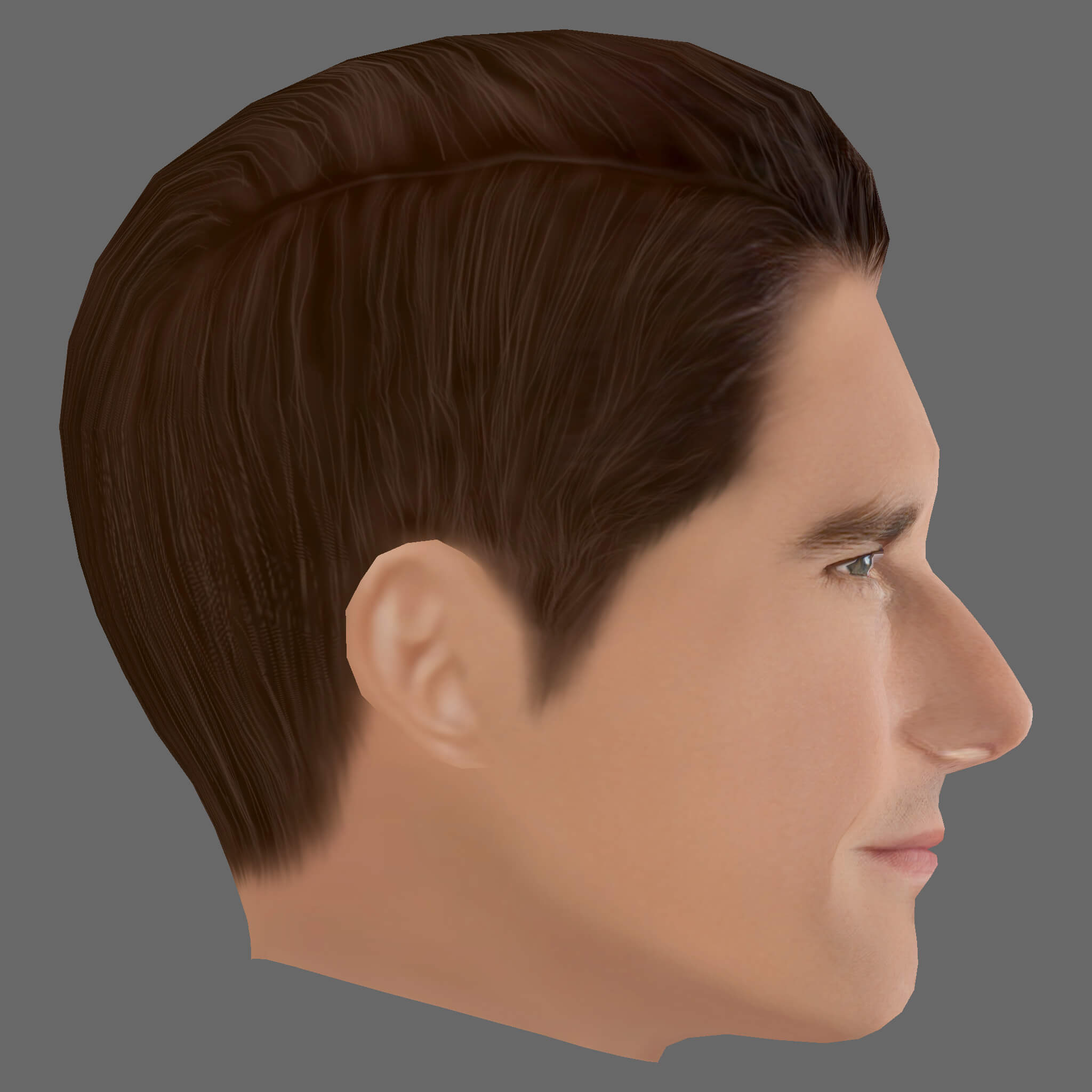 Low Poly Face Topology