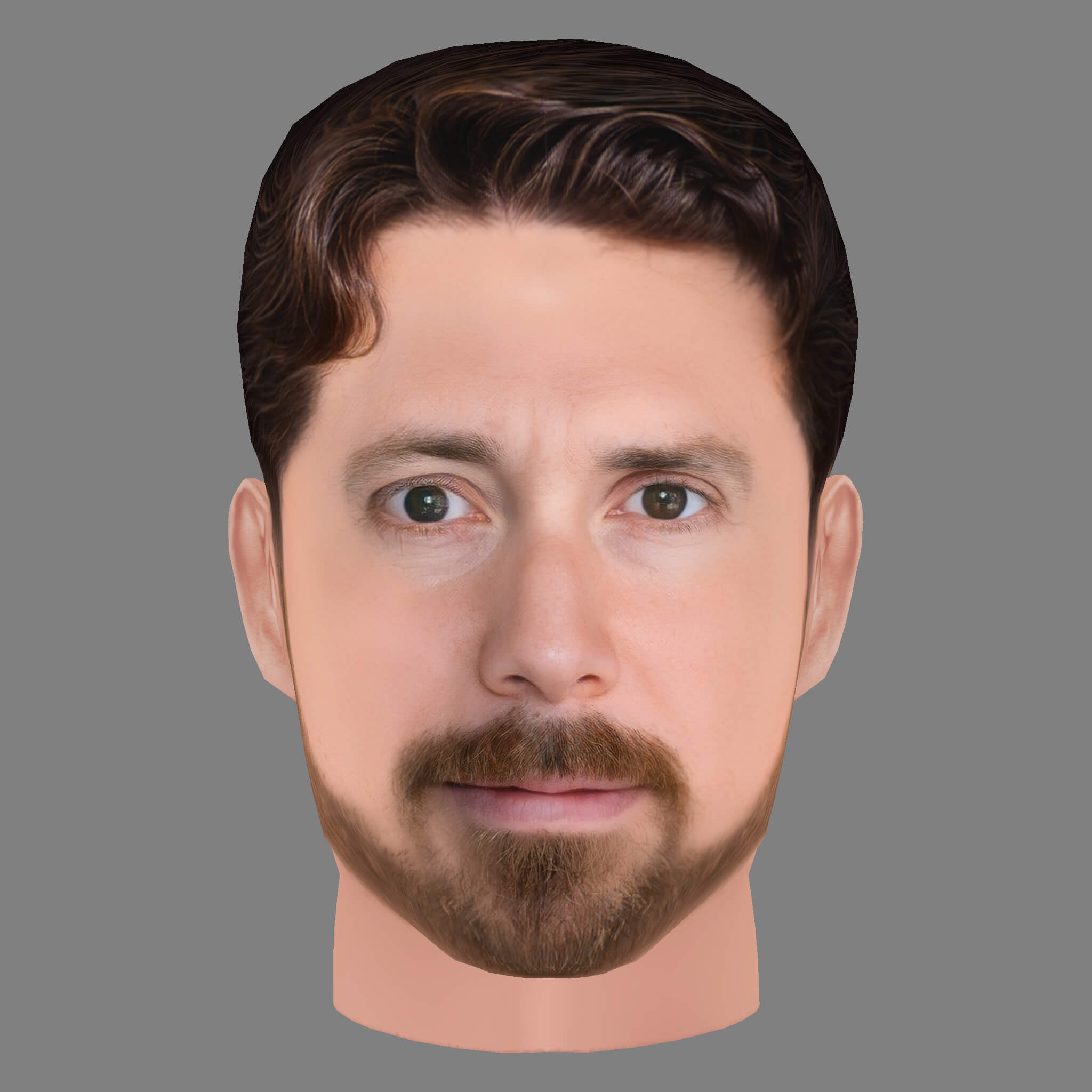 Tom Morton Head - Low Poly Head for Game 3D Model by Nammichael