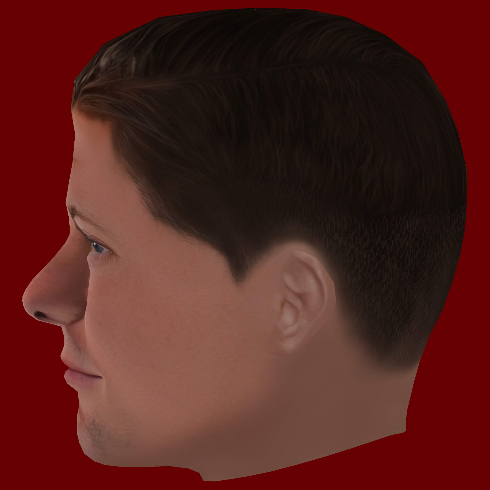 Toni Kroos Head - Low Poly Head for Game 3D Model by Nammichael