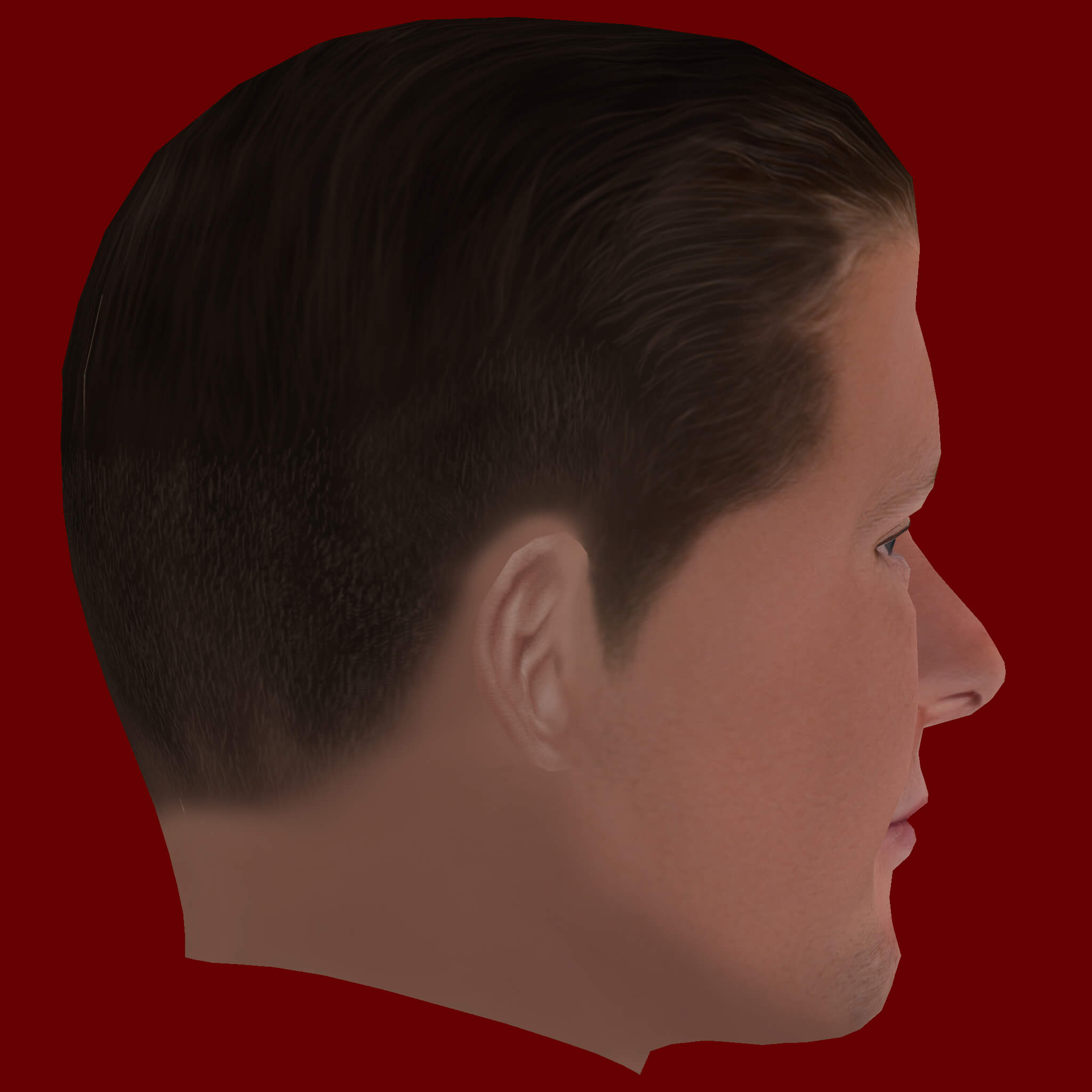 Toni Kroos Head - Low Poly Head for Game 3D Model by Nammichael