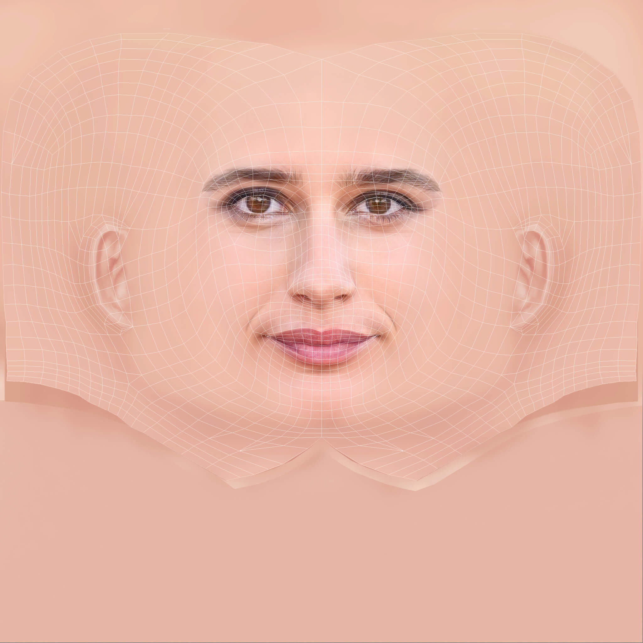 Valentina Belle Head - No Hair - Low Poly Head for Game 3D Model by ...