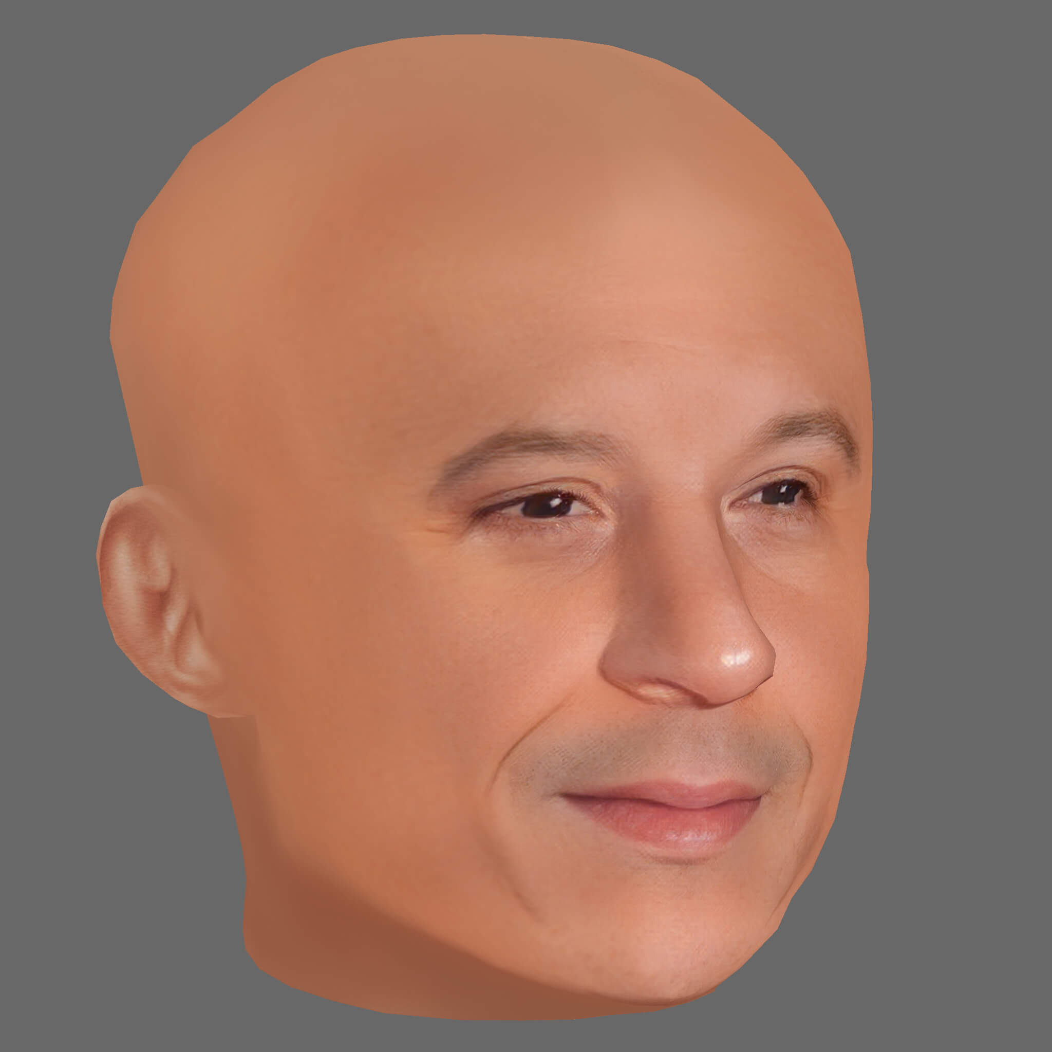 Vin Diesel Head - 3D Model by Nammichael